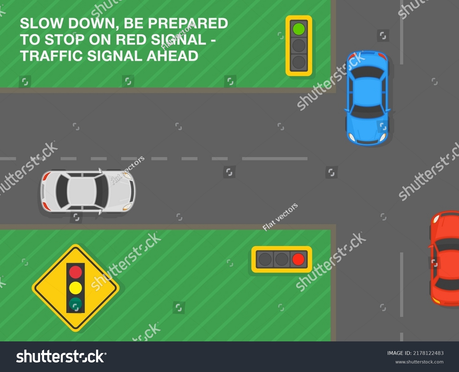 Safe Driving Tips Traffic Regulation Rules Stock Vector (Royalty Free ...
