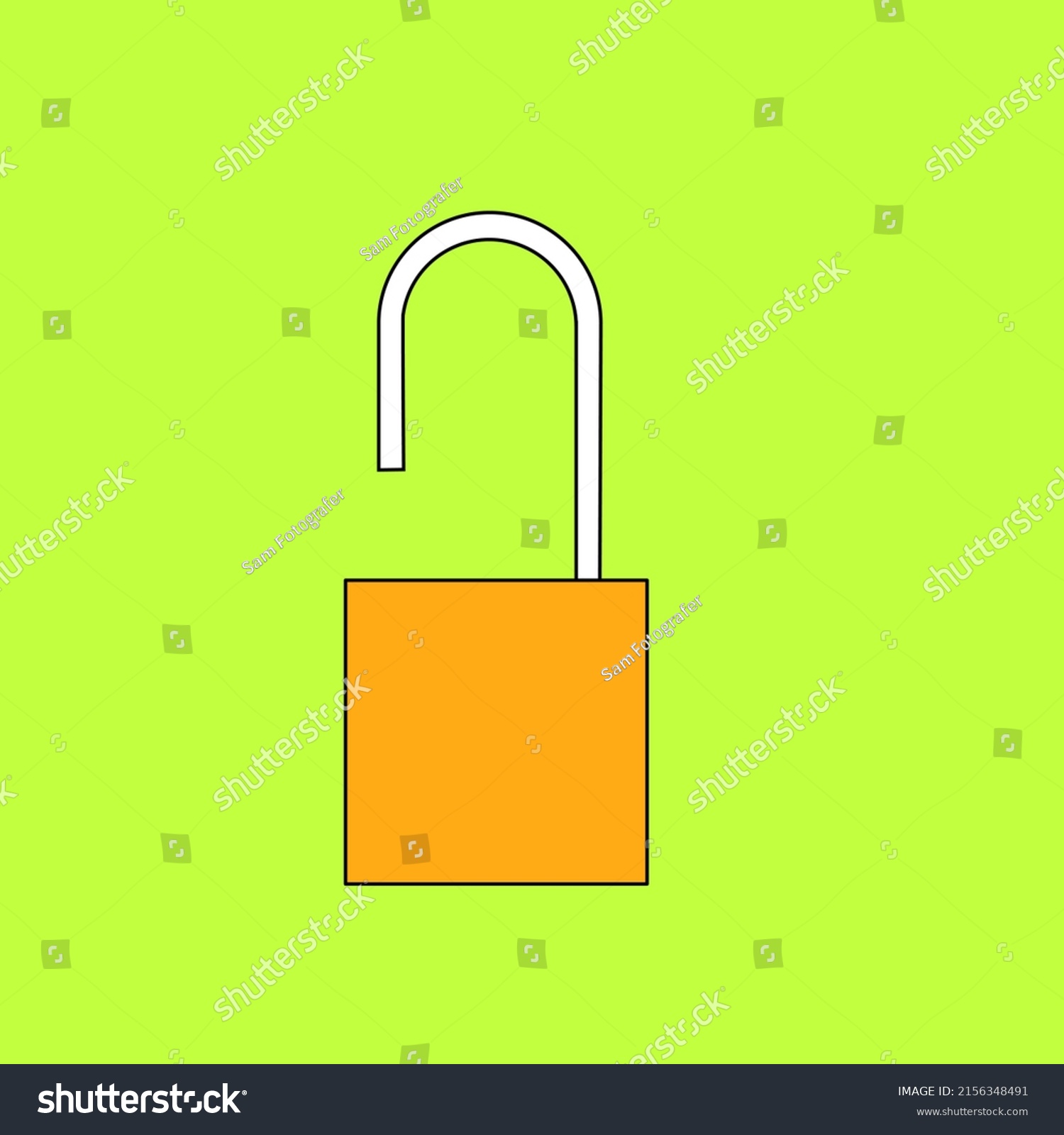 Safehide Lock Icon Symbol Vector Illustration Stock Vector (Royalty ...
