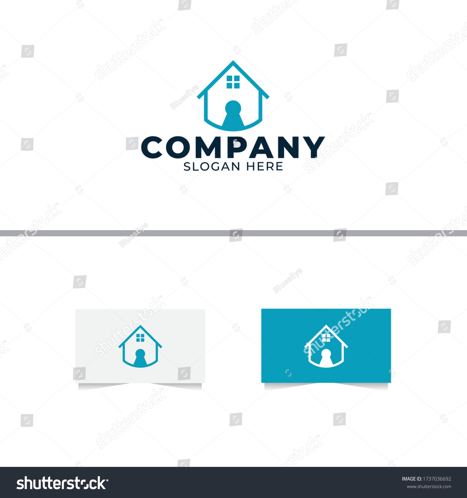 Safe Home Logo Design Vector Template Stock Vector (Royalty Free ...
