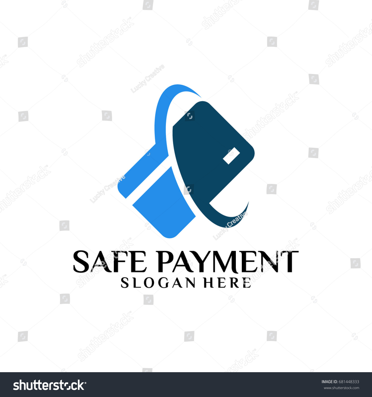 Safe Payment Logo Template Designs Vector Stock Vector (Royalty Free ...