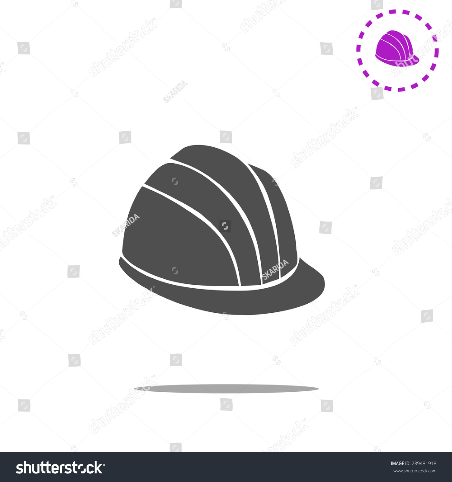 Safety Hard Hat Stock Vector (Royalty Free) 289481918
