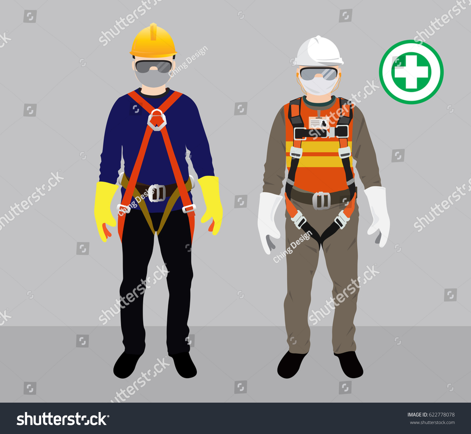 1,179 Workplace safety harness Images, Stock Photos & Vectors ...