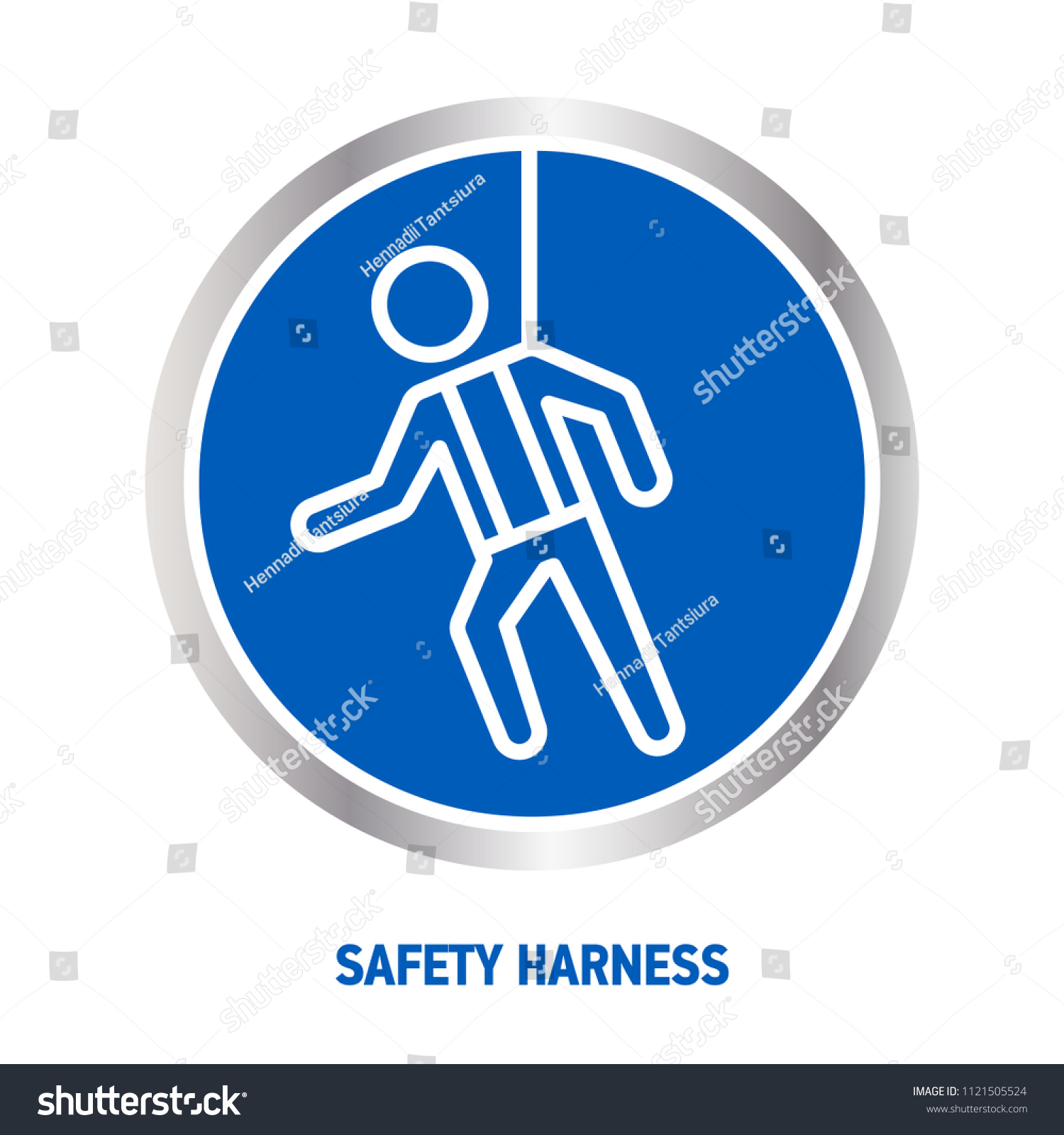 Safety Harness Vector Symbol Stock Vector (Royalty Free) 1121505524 ...