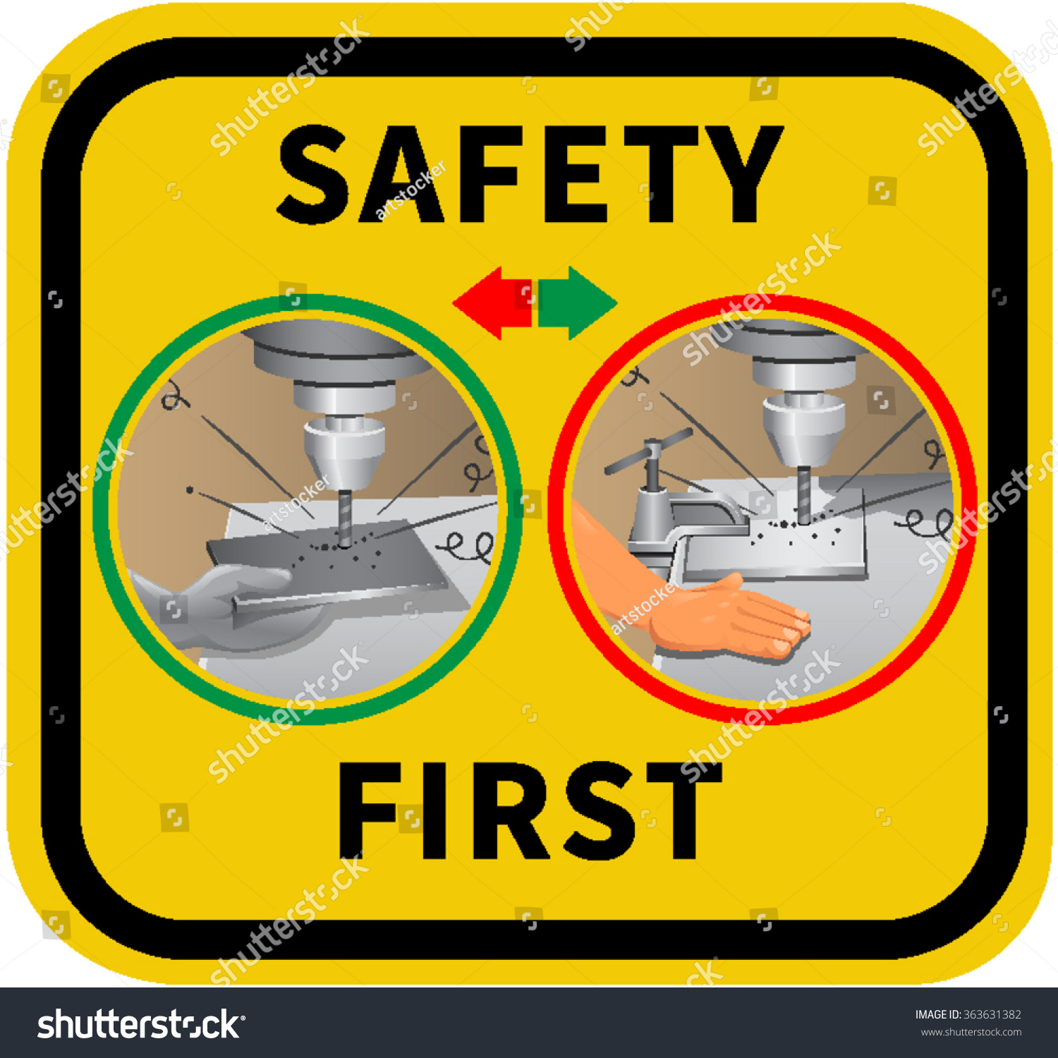 Safety Posterequipment Stock Vector (Royalty Free) 363631382