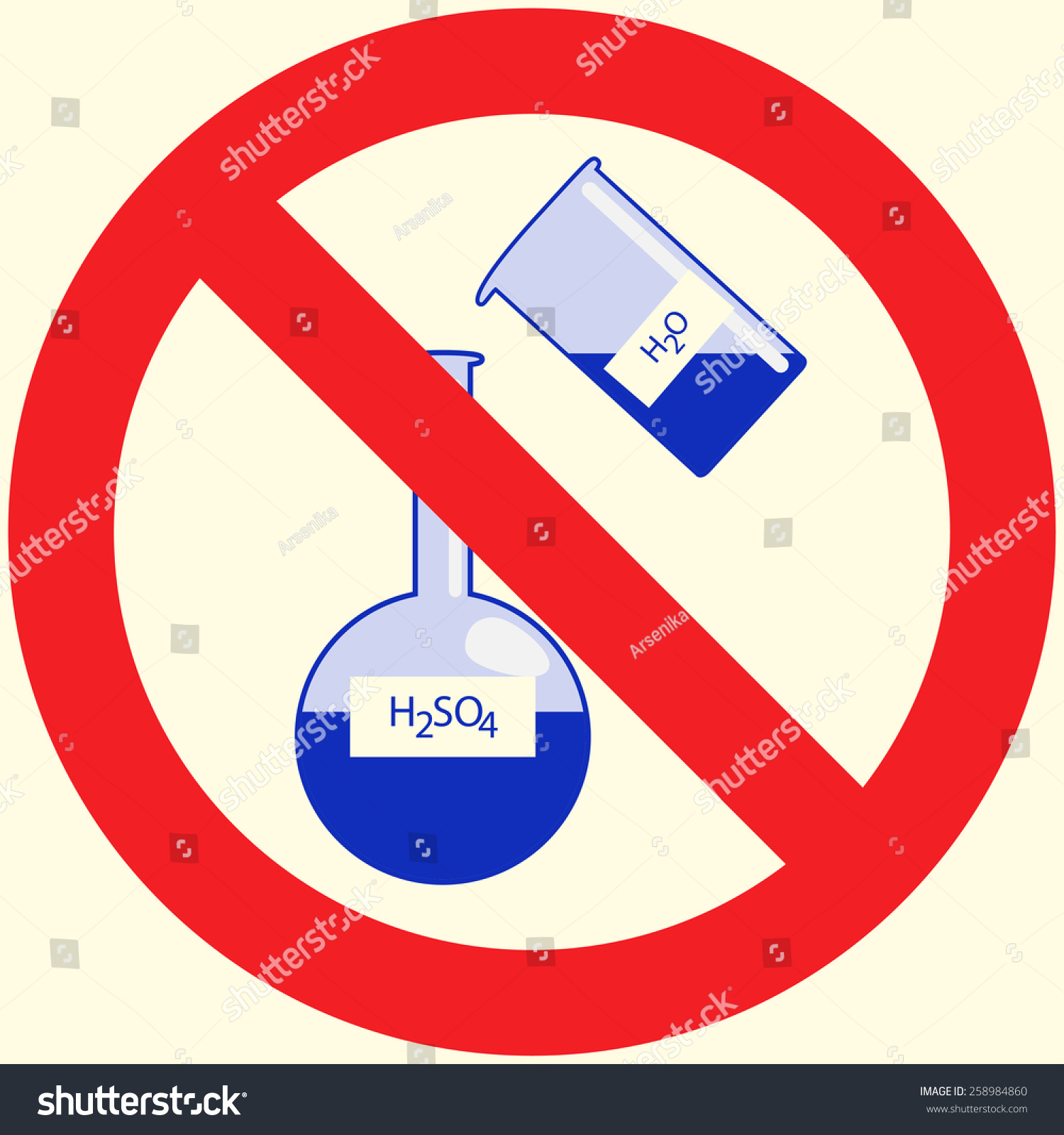 Safety Rules When Working Acid Stock Vector (Royalty Free) 258984860
