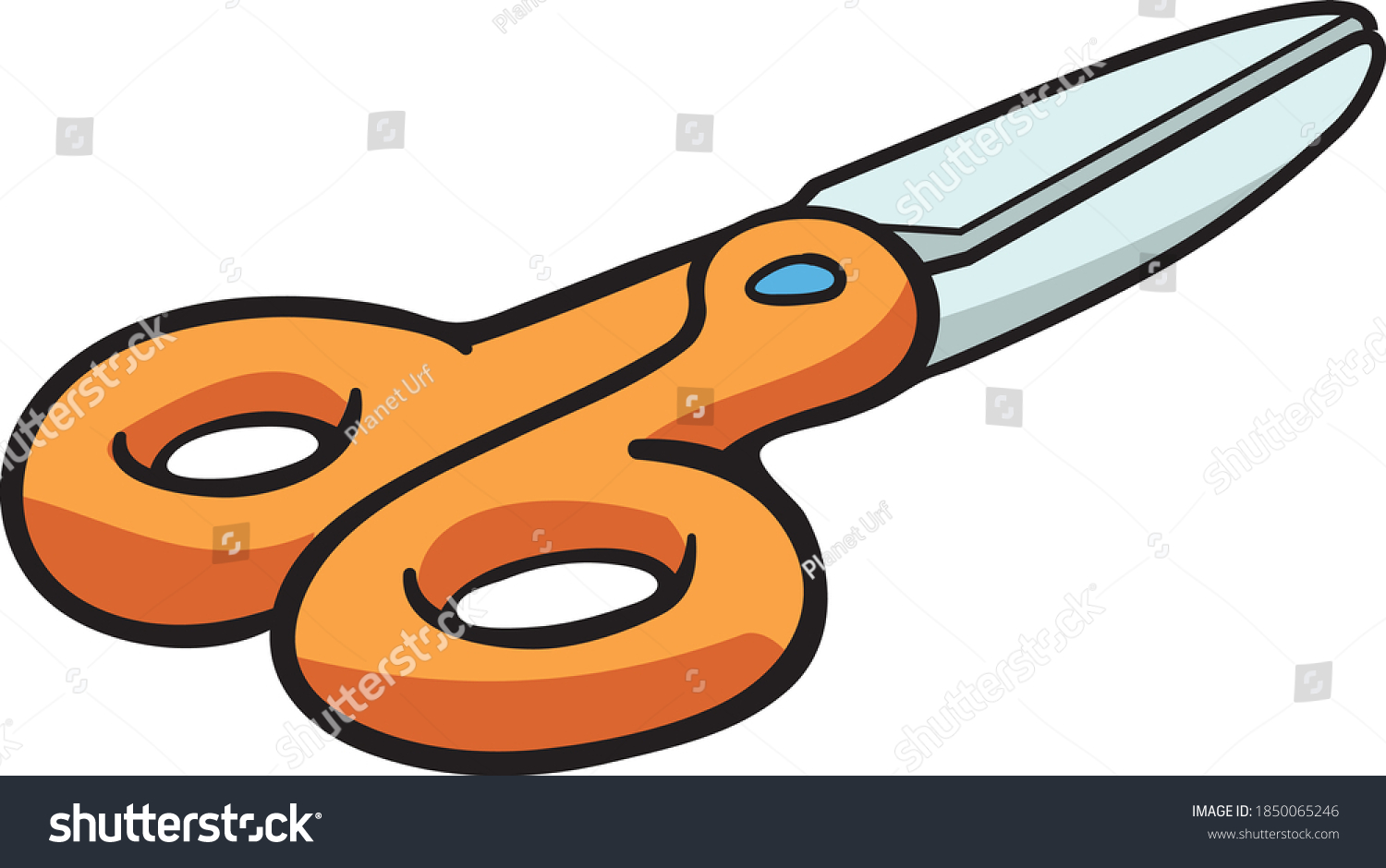 Safety Scissors Cartoon Vector Illustration Stock Vector (Royalty Free ...