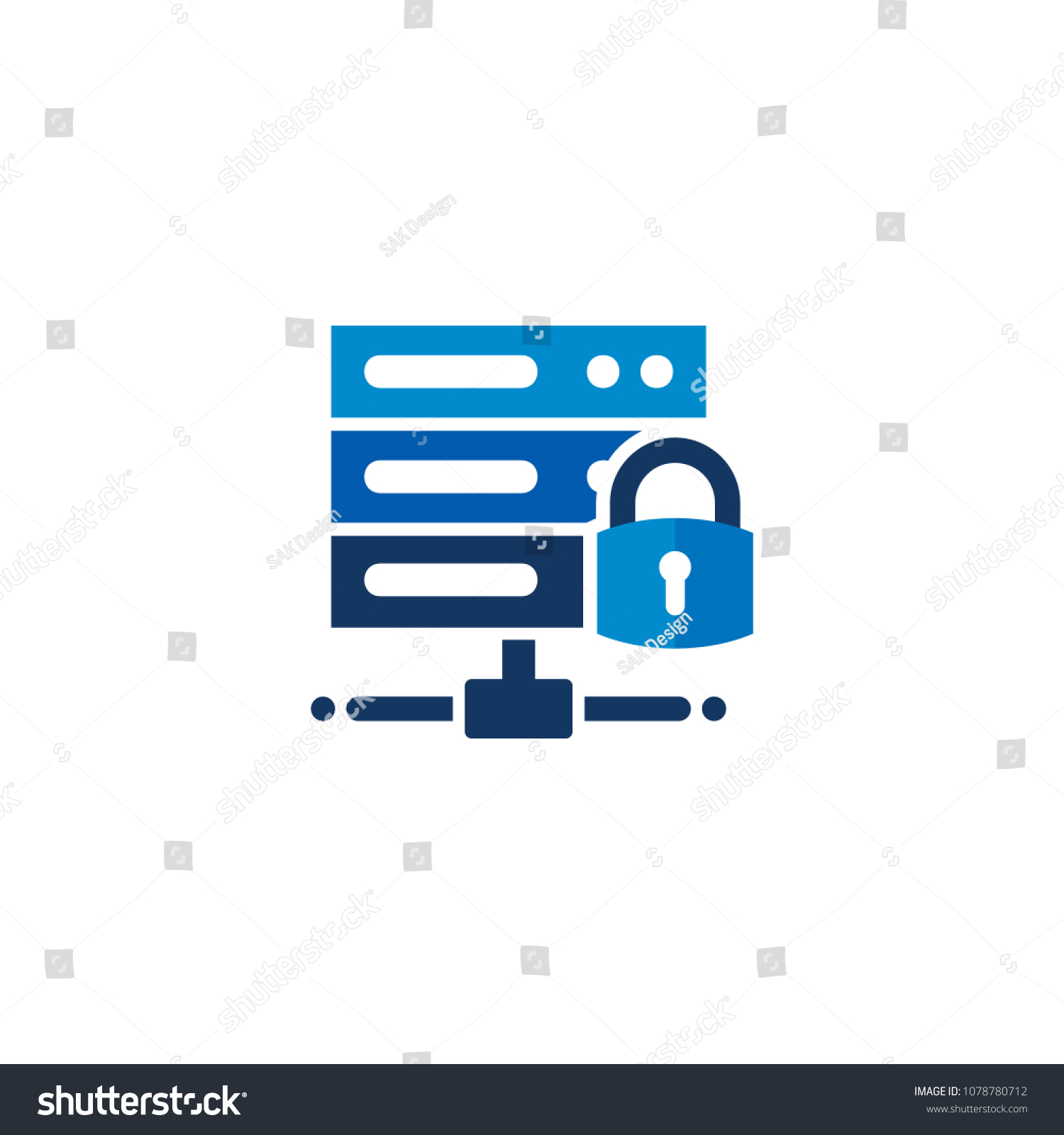 Safety Server Logo Icon Design Stock Vector (Royalty Free) 1078780712