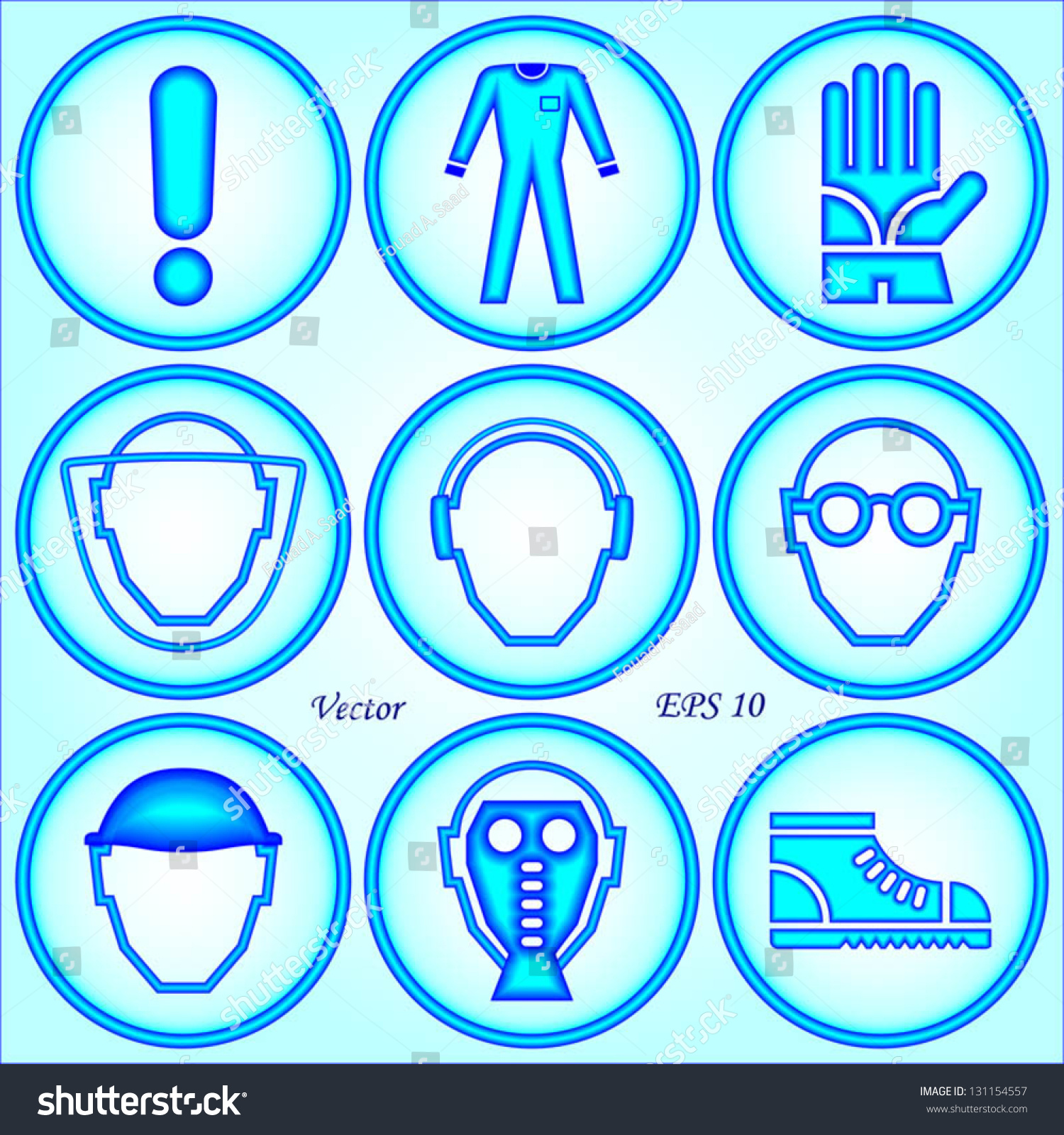 Safety Signs Stock Vector 131154557 - Shutterstock