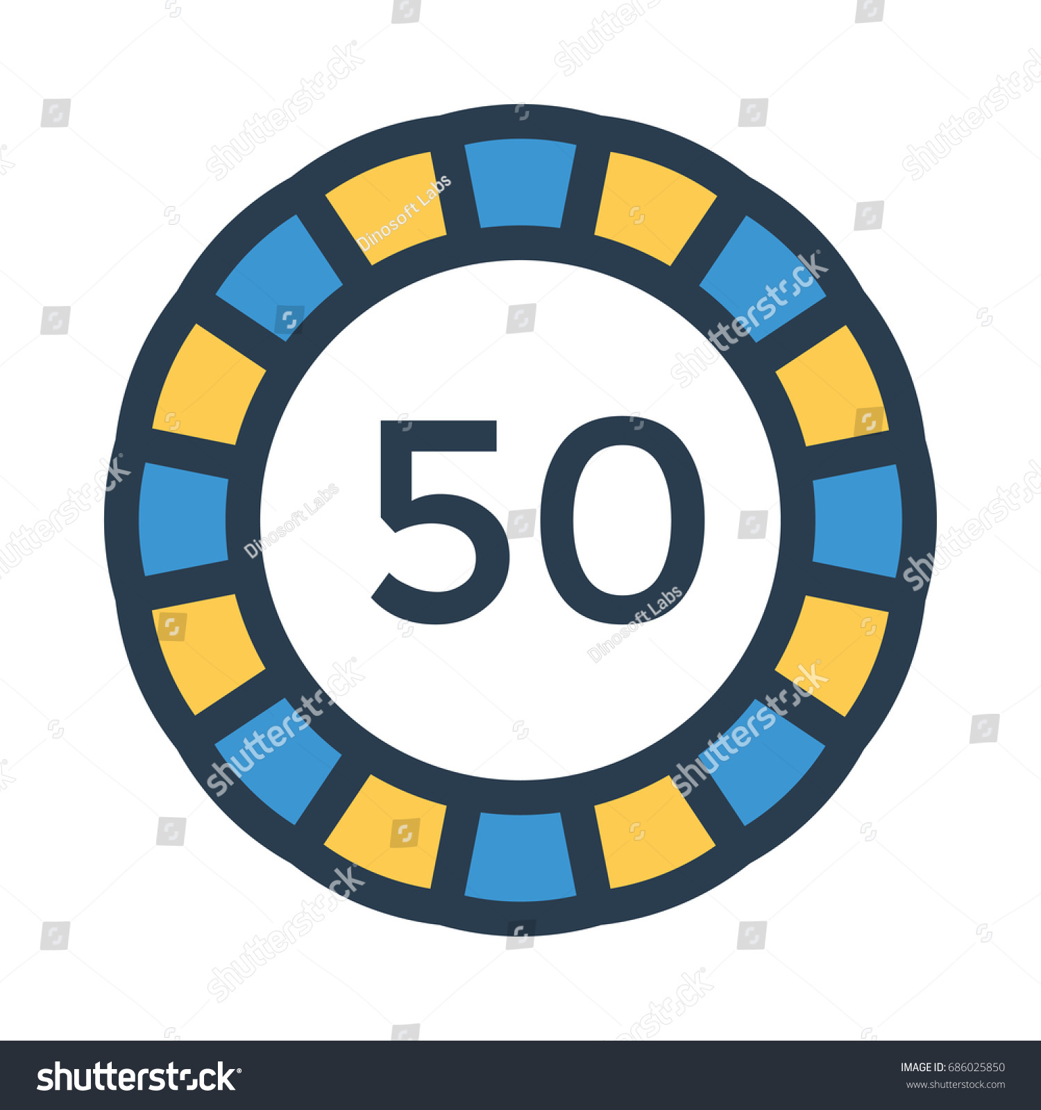 Safety Wheel Icon Stock Vector (Royalty Free) 686025850 | Shutterstock