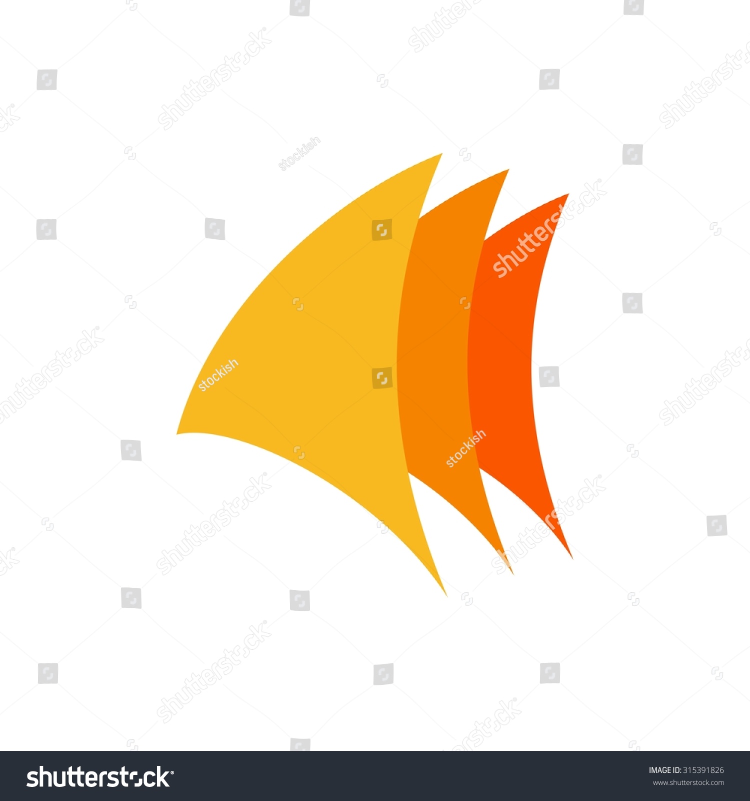 Sail Logo Wind Boat Logo Vector Stock Vector (Royalty Free) 315391826