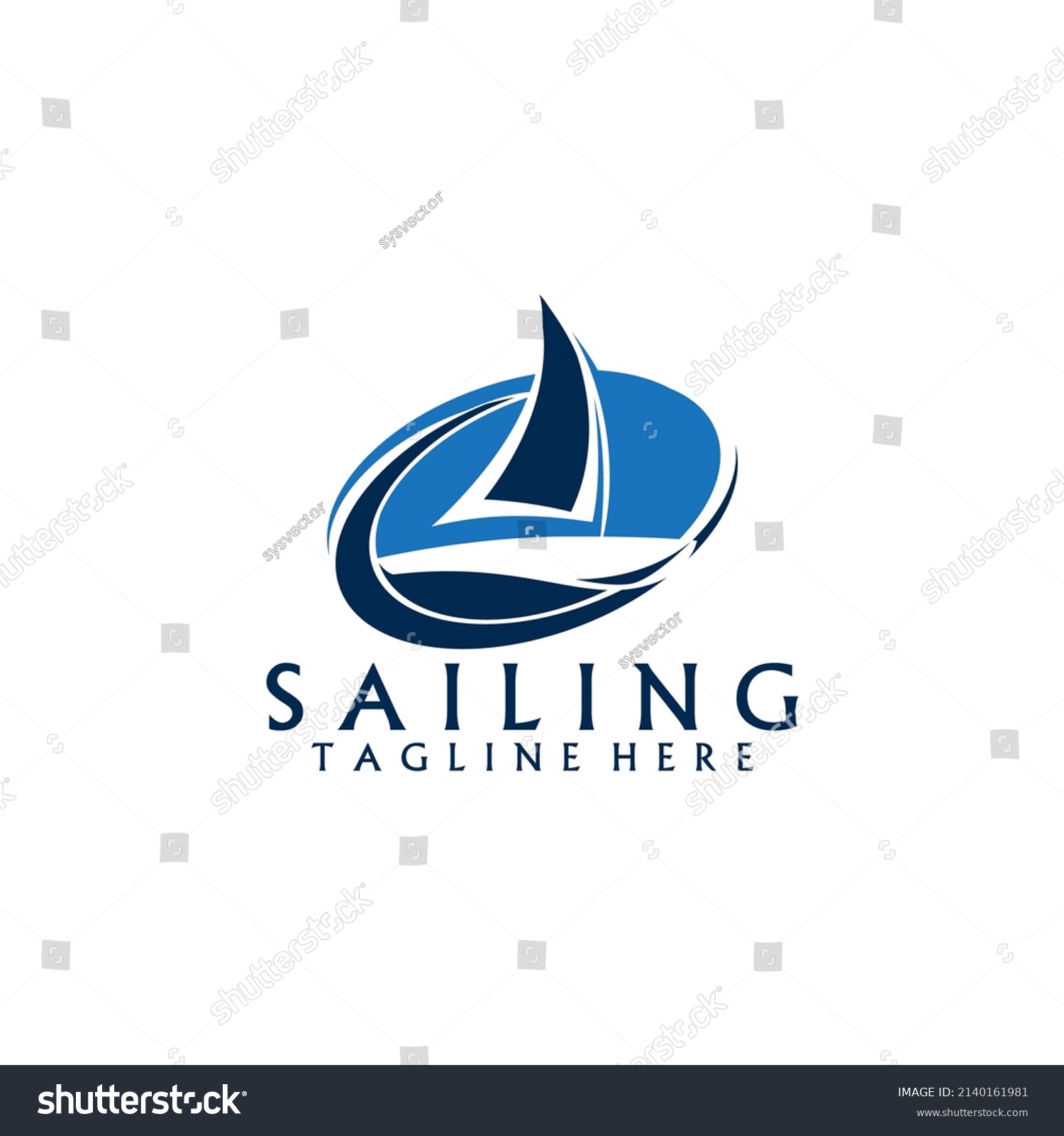 Sail Sailing Logo Template Vector Stock Vector (Royalty Free ...