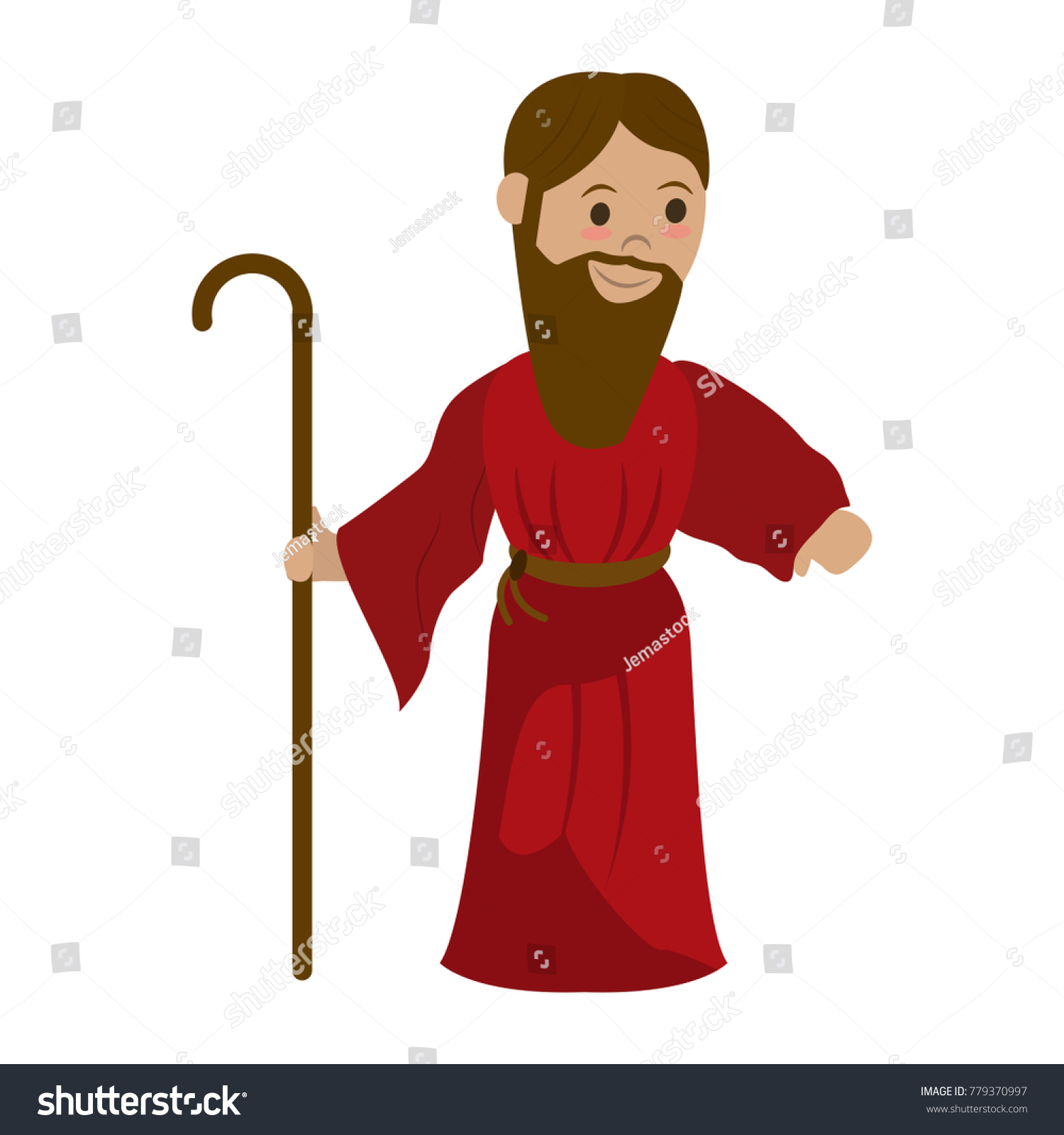 Saint Joseph Cartoon Stock Vector (Royalty Free) 779370997 | Shutterstock