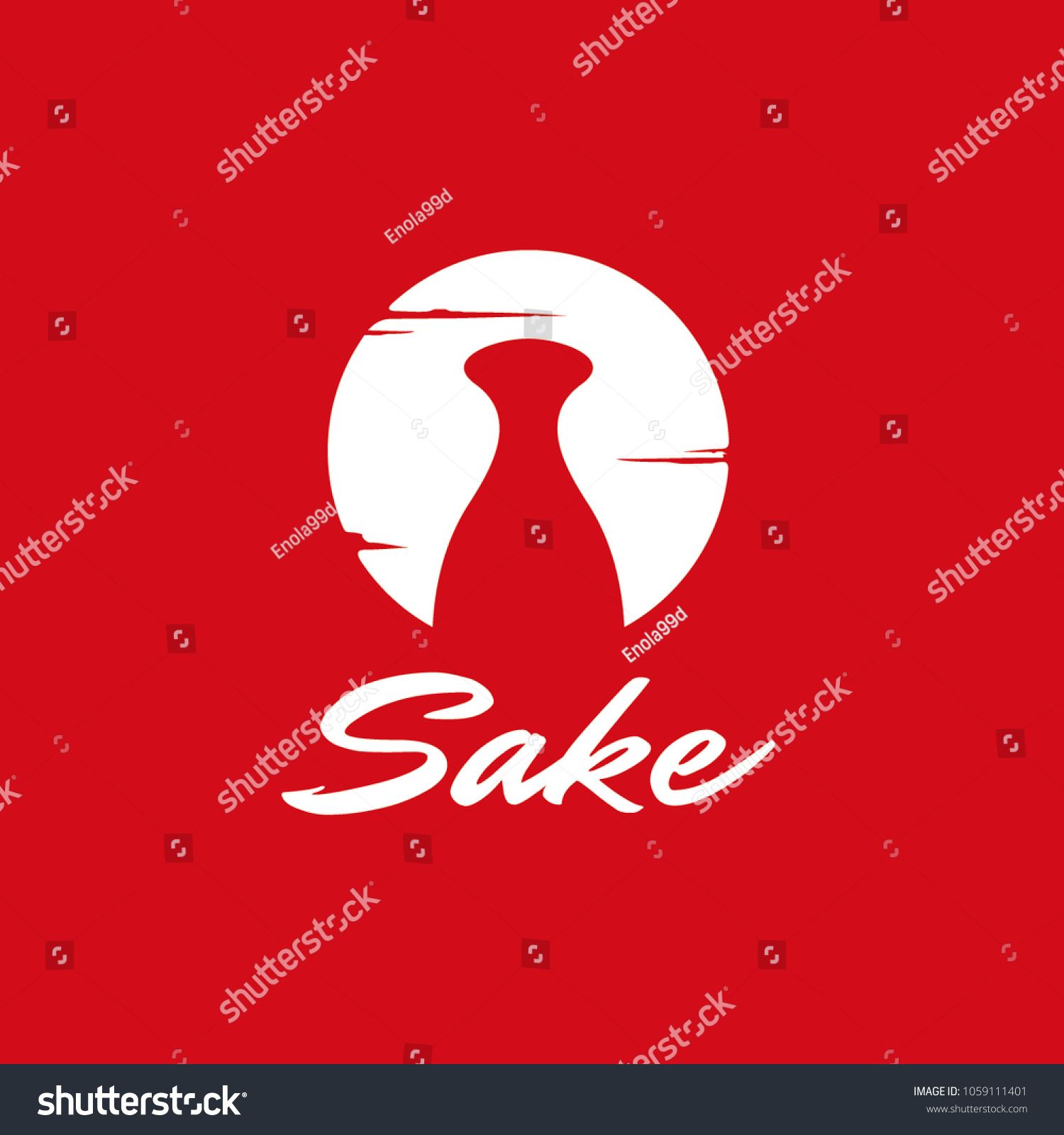 Sake Logo Design Inspiration Stock Vector (Royalty Free) 1059111401