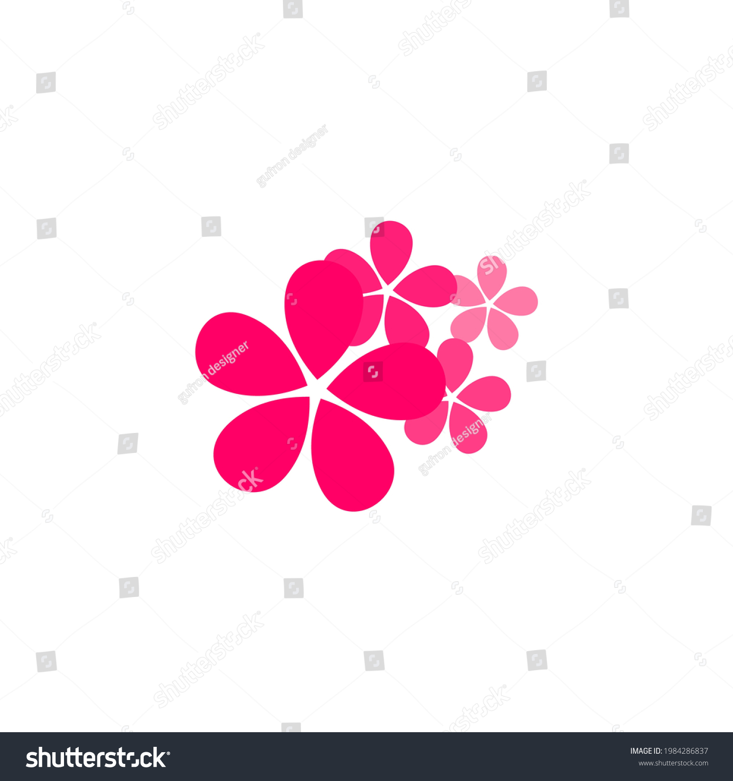 Sakura Japan Logo Vector Template Stock Vector (Royalty Free ...