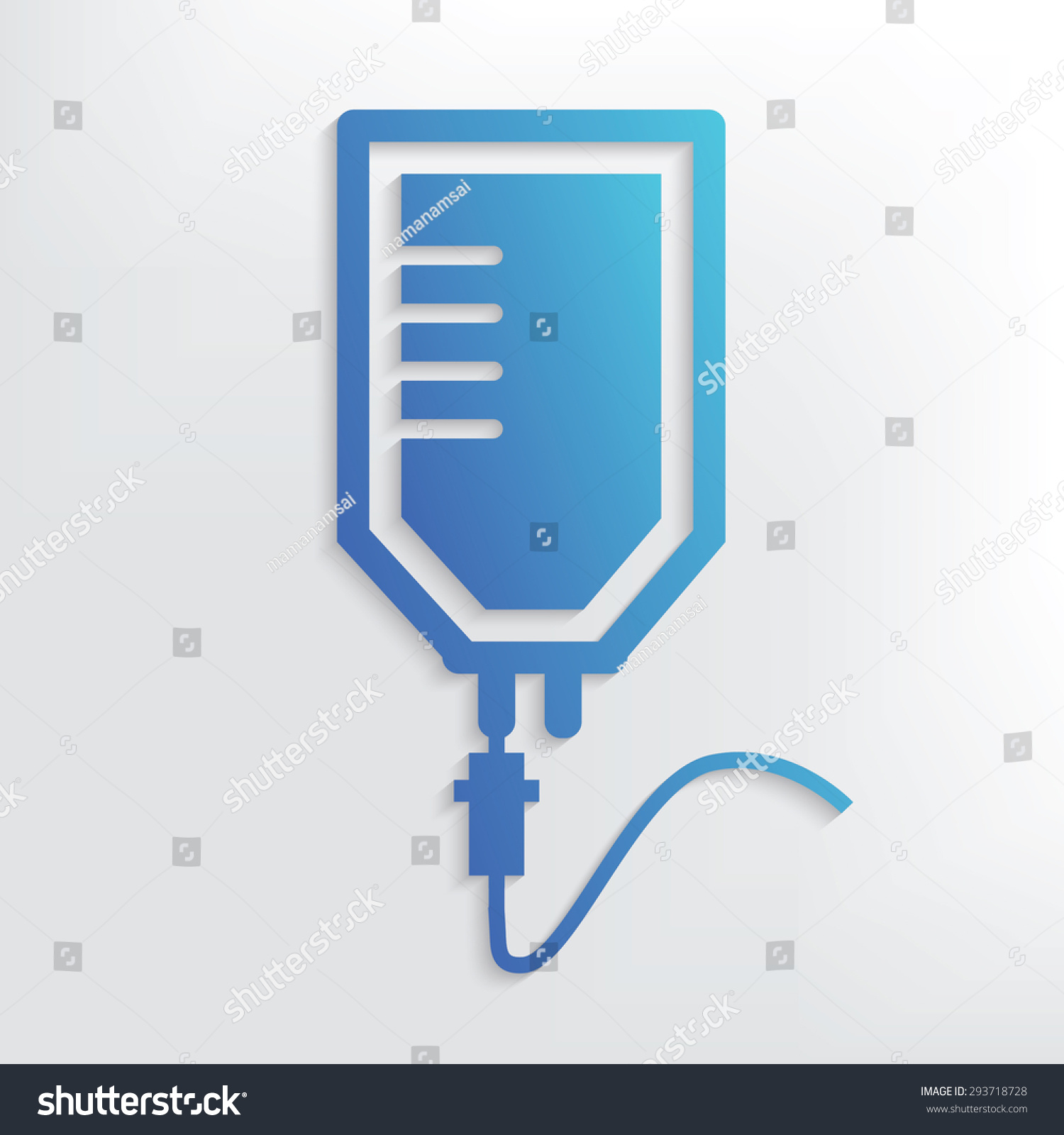Saline System Symbol Designclean Vector Stock Vector (Royalty Free ...