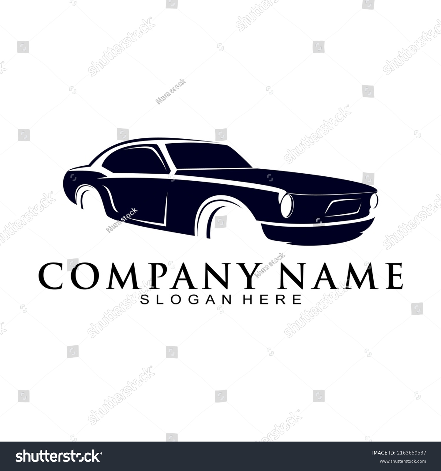 Saloon Car Illustration Vector Logo Stock Vector (Royalty Free ...