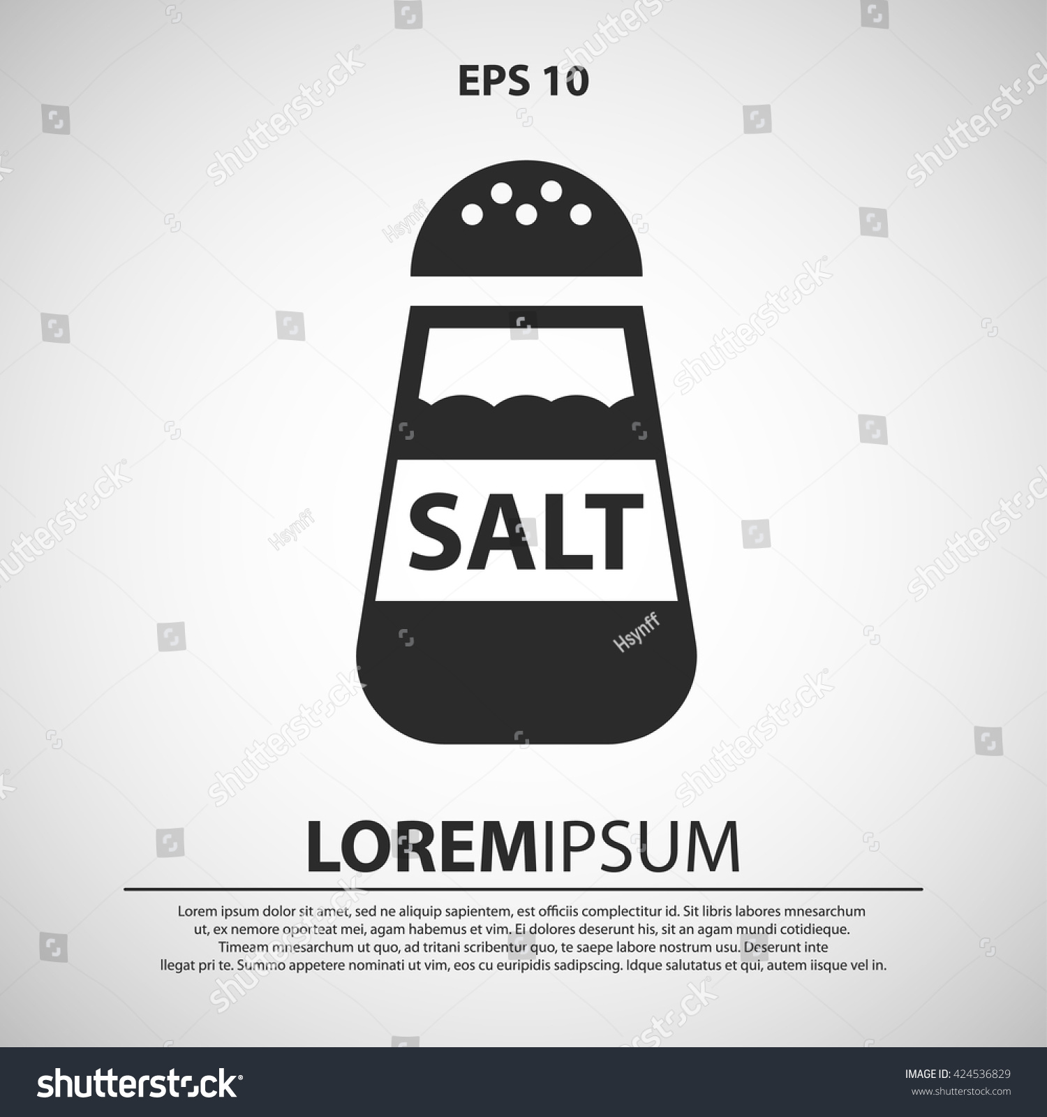 Salt Icon Salt Vector Illustration Stock Vector (Royalty Free ...