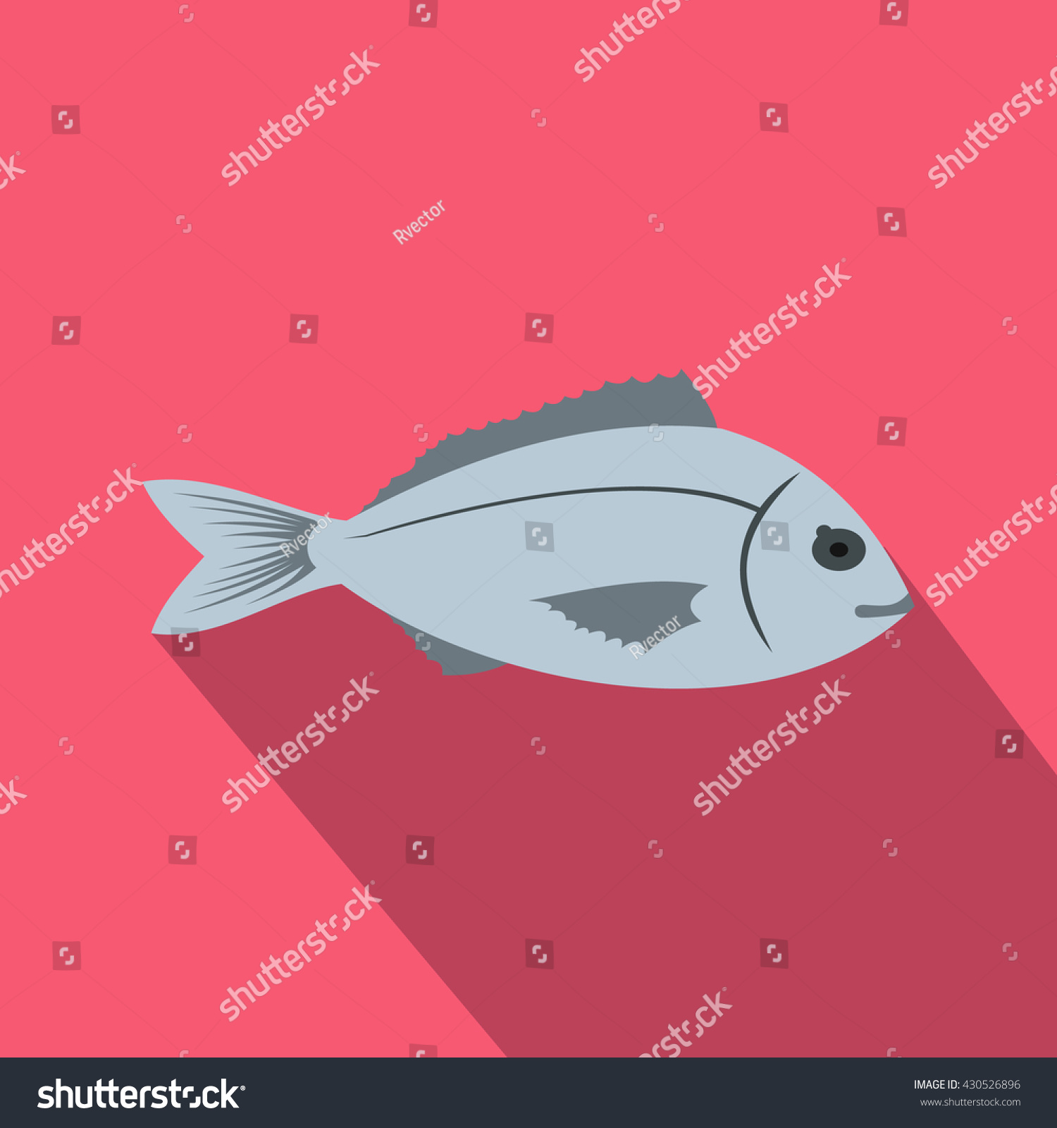 Saltwater Fish Icon Stock Vector (Royalty Free) 430526896 | Shutterstock