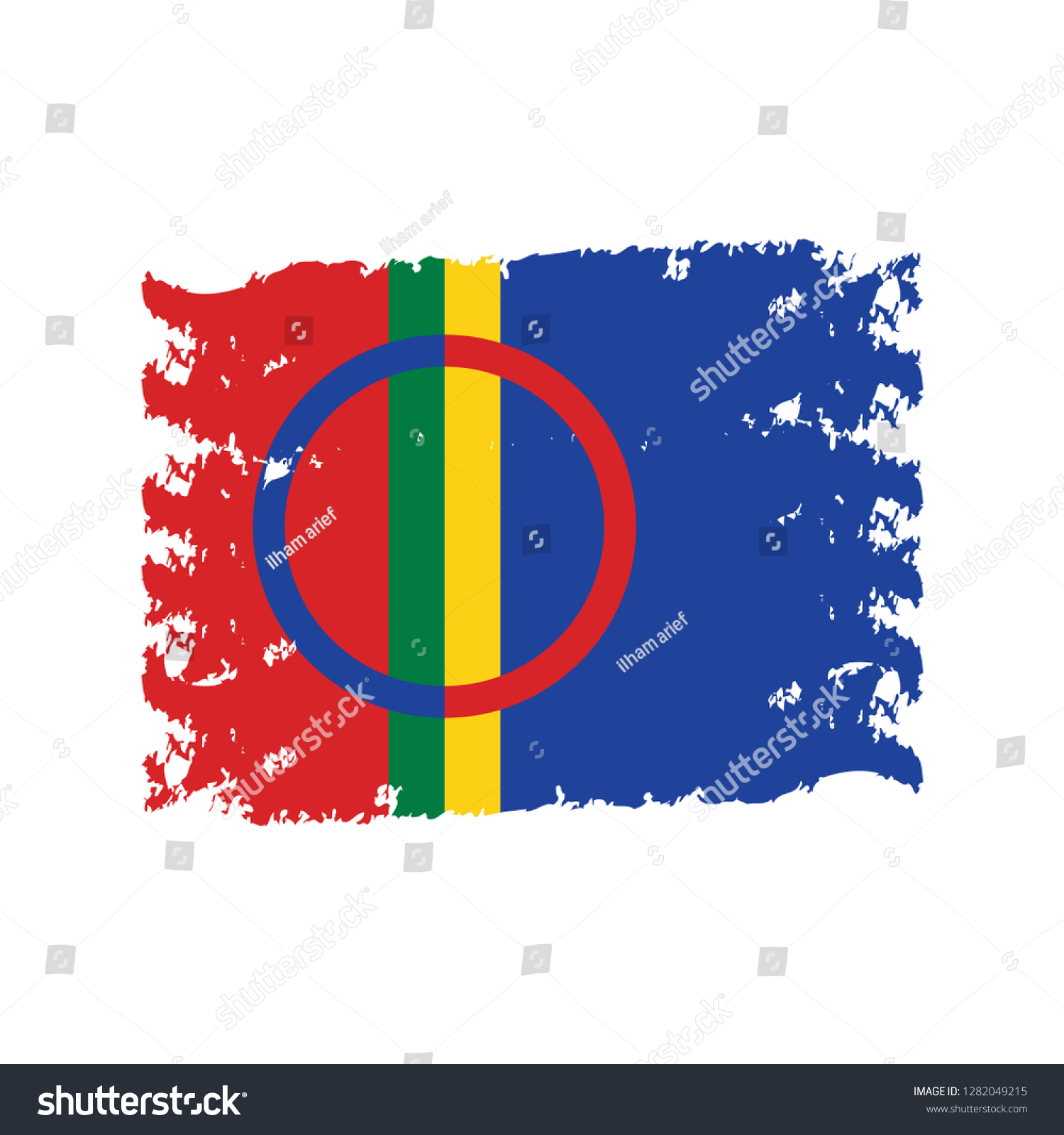 Sami Flag Vector Illustration Stock Vector (Royalty Free) 1282049215
