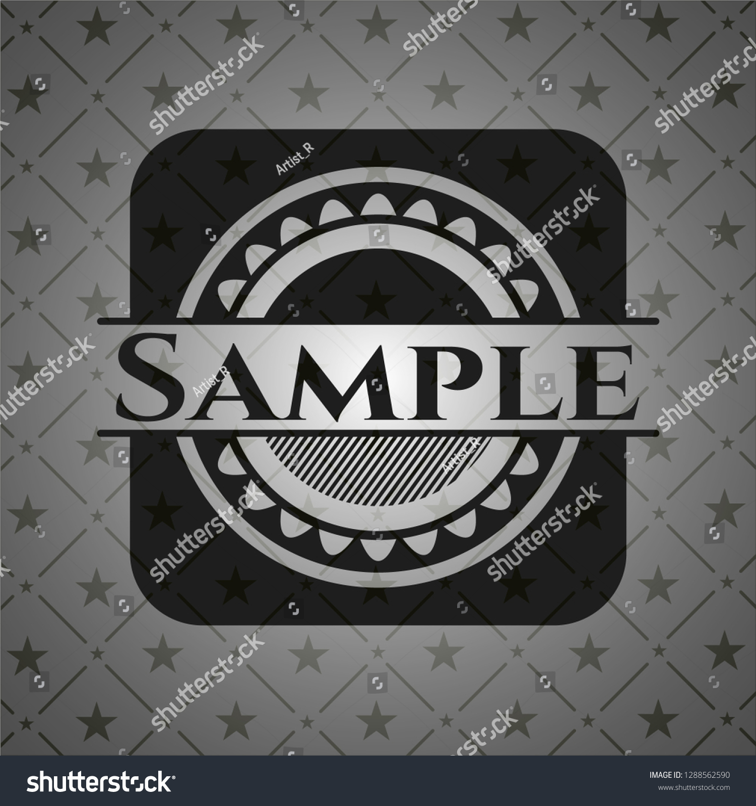 Sample Black Badge Stock Vector (Royalty Free) 1288562590 | Shutterstock