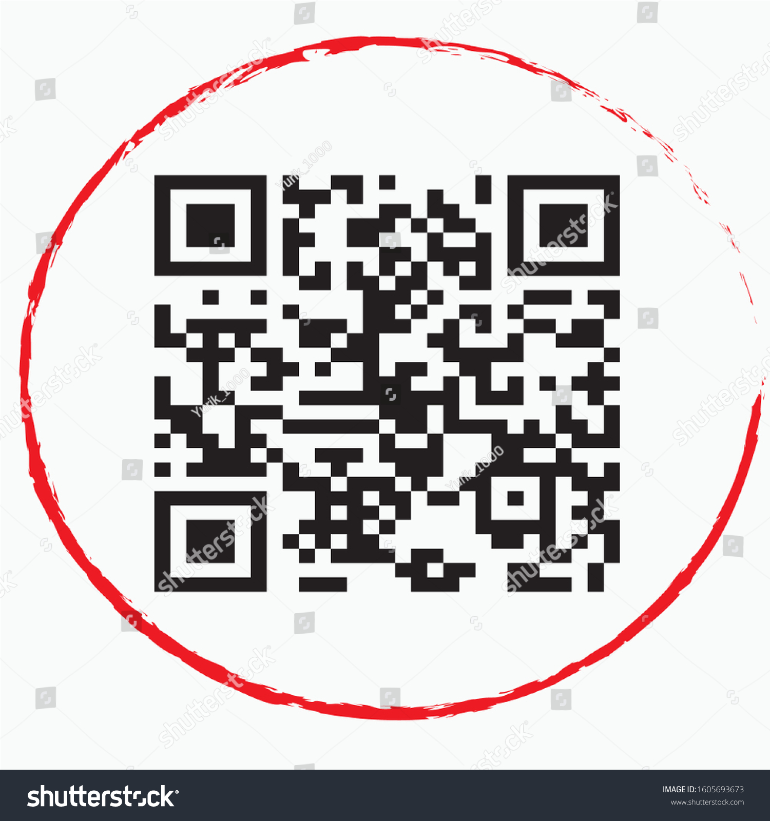 Sample Icon Information Scan Qr Code Stock Vector (Royalty Free ...