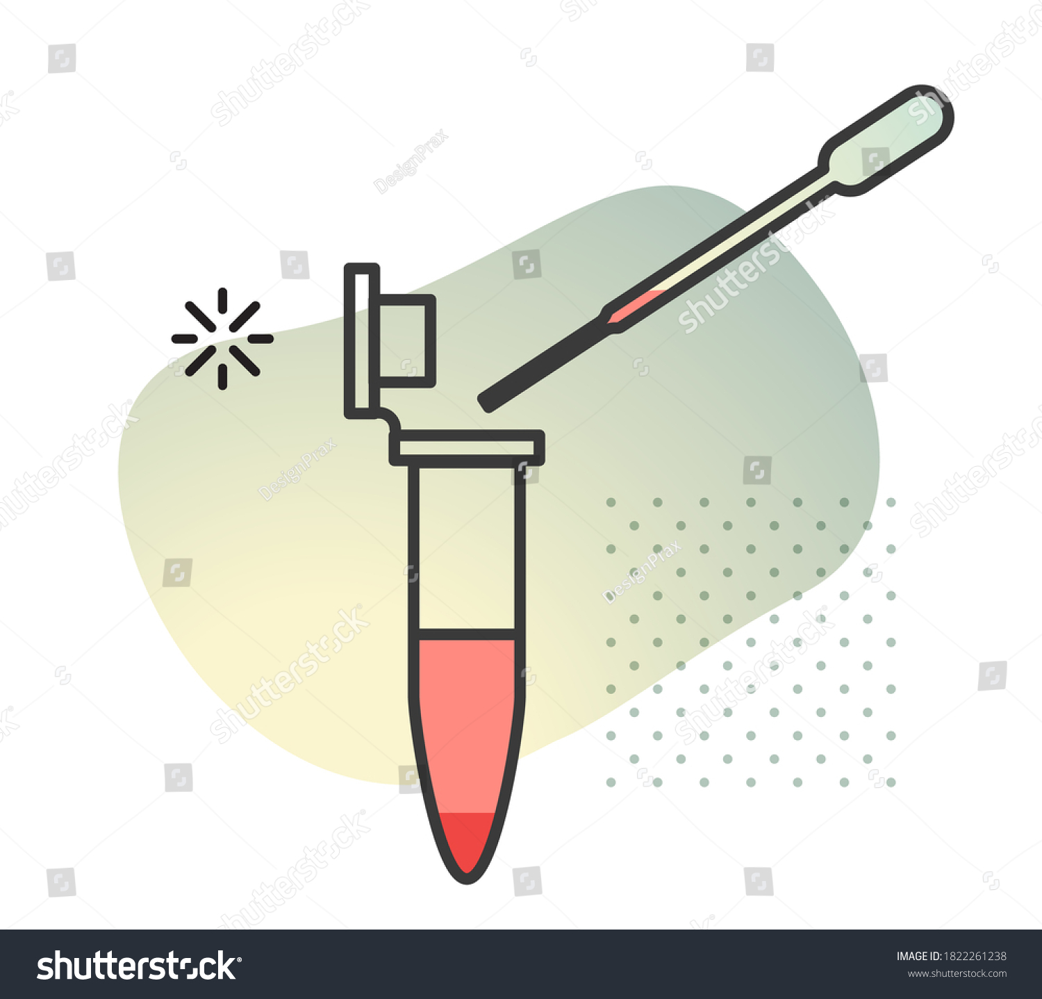 Sample Pcr Testing Illustration Eps 10 Stock Vector (Royalty Free ...
