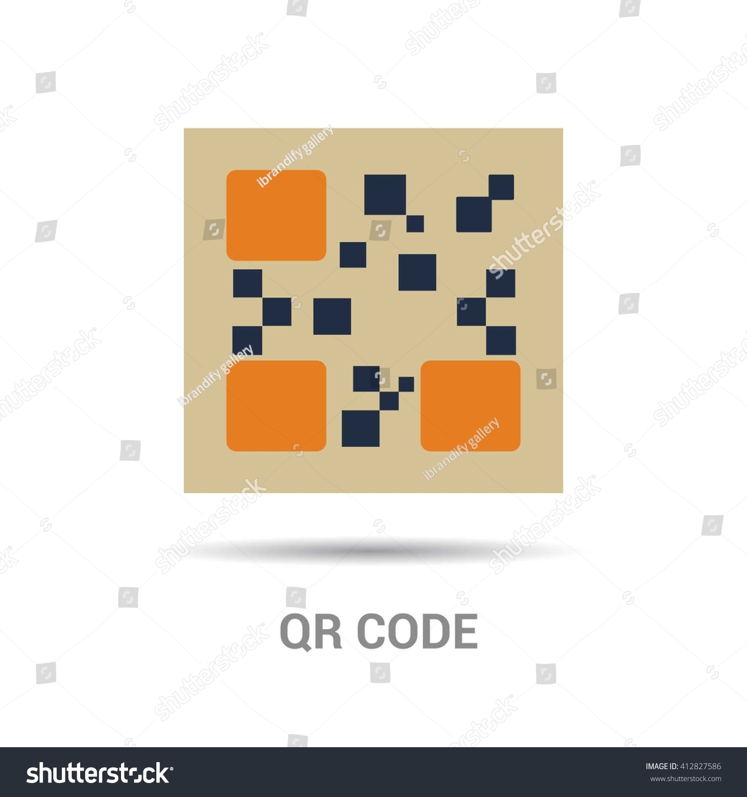 Sample Qr Code Ready Scan Smart Stock Vector (Royalty Free) 412827586 ...
