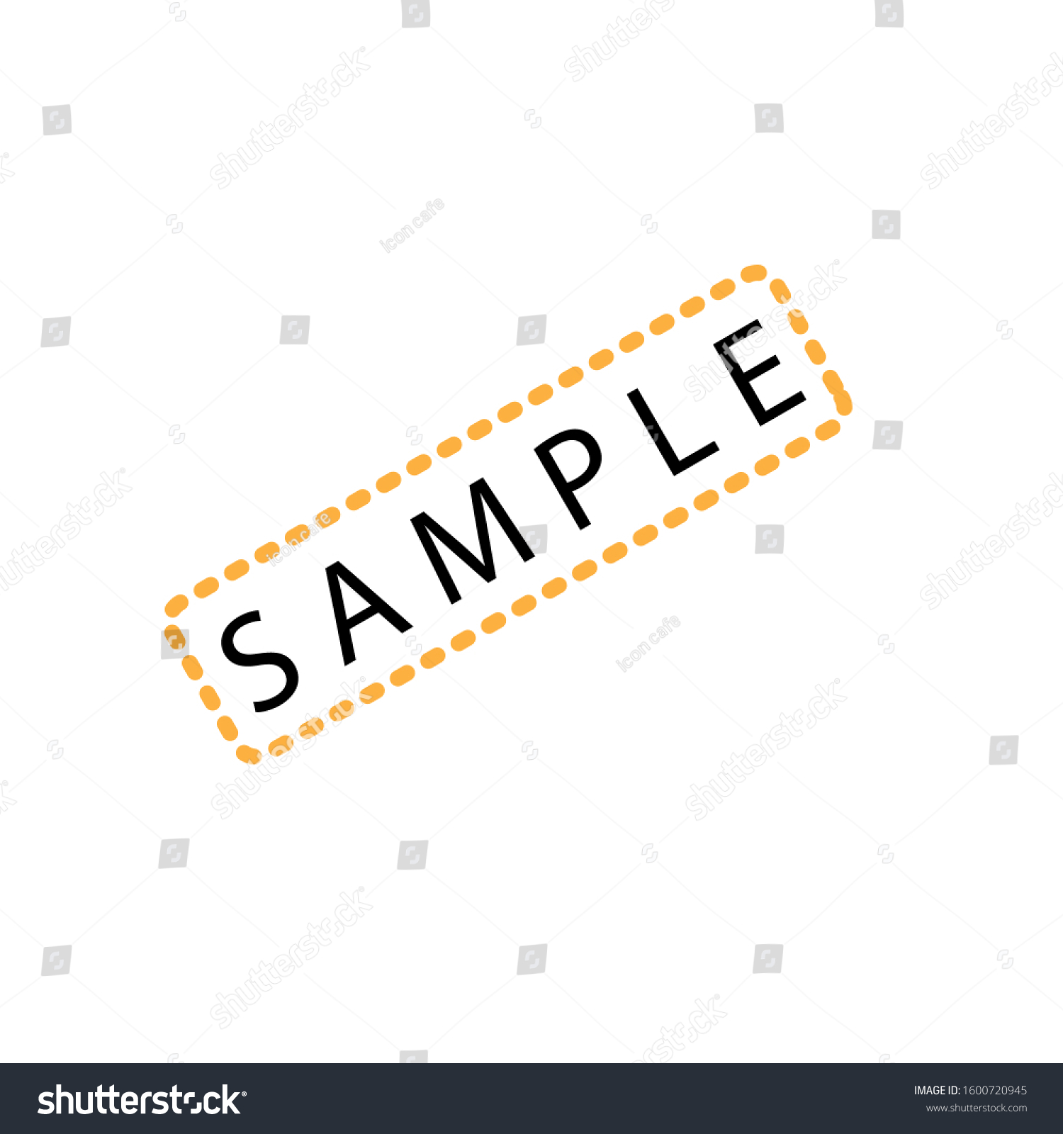 Sample Tag Label Line Two Colour Stock Vector (Royalty Free) 1600720945 ...
