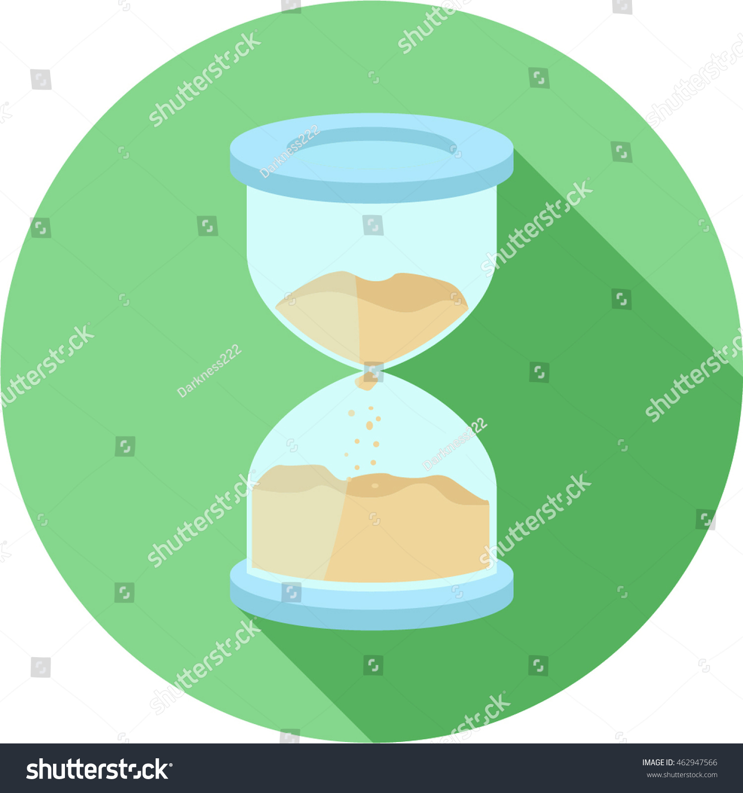 Sand Clock Icon Time Sign Vector Stock Vector (Royalty Free) 462947566 ...
