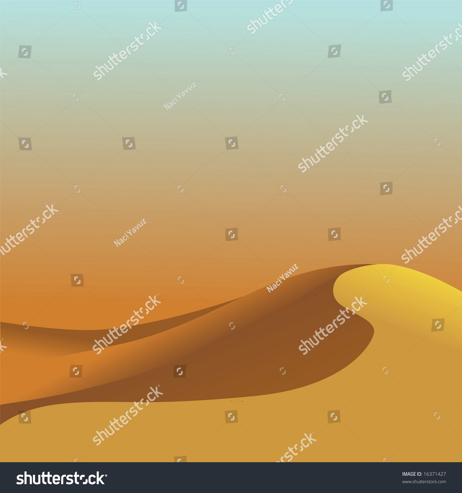 Sand Dune 7 Stock Vector Illustration 16371427 : Shutterstock