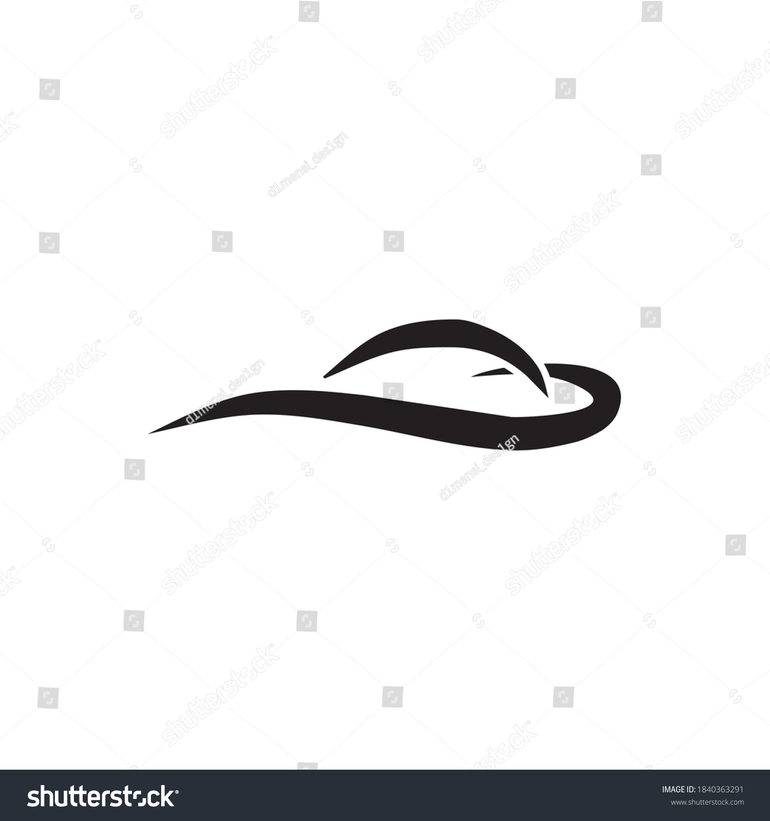 Sandals Icon Logo Design Vector Template Stock Vector (Royalty Free ...
