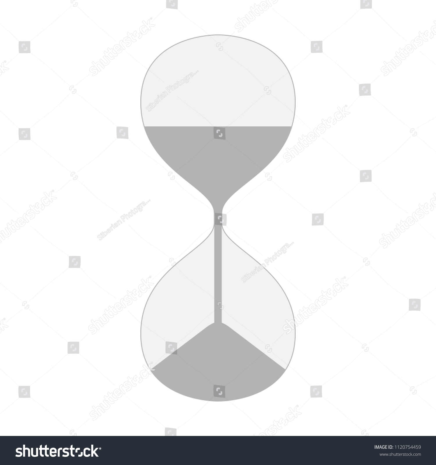 Sandglass Vector Illustration Stock Vector (Royalty Free) 1120754459