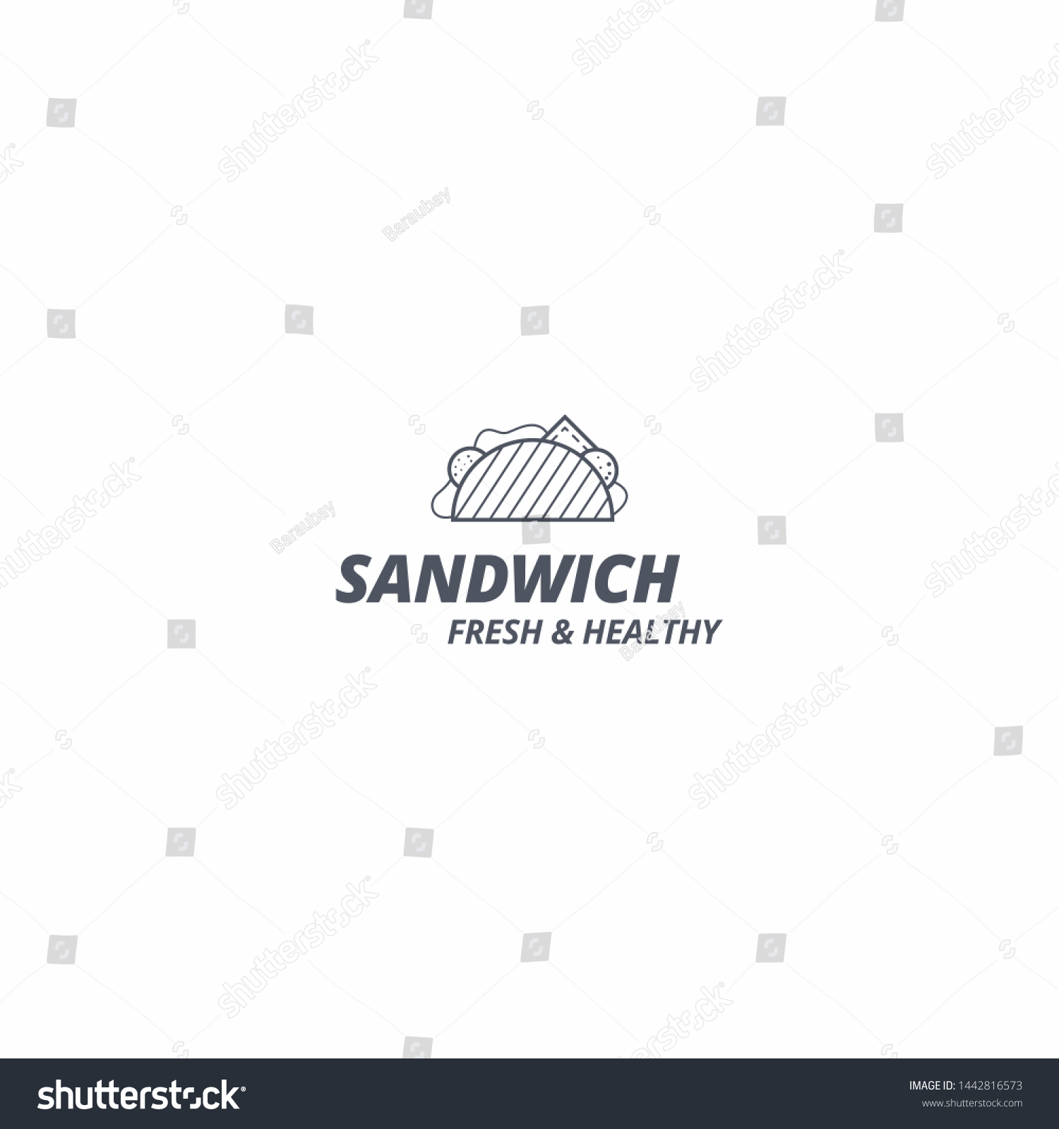 Sandwich Logo Vector Icon Illustration Stock Vector (Royalty Free ...