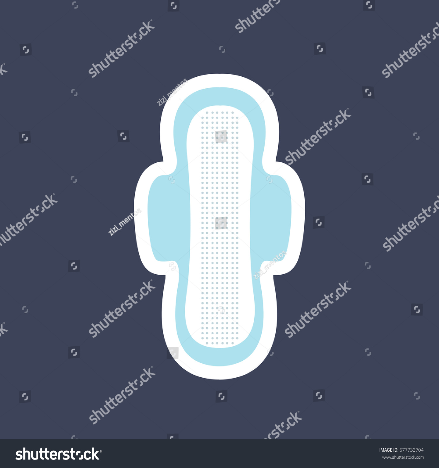 Sanitary Napkin Icon Vector Illustration Stock Vector (Royalty Free ...