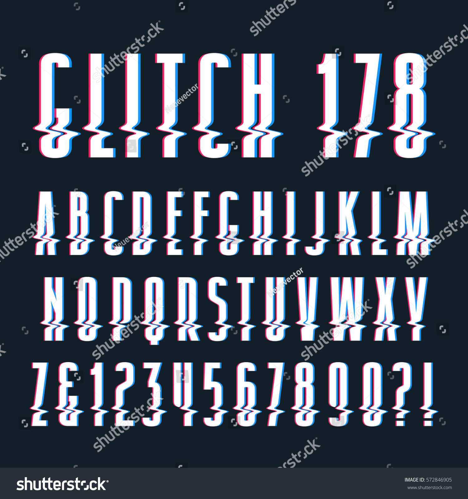 Sanserif Font Glitch Distortion Effect Stock Vector (Royalty Free ... Sanserif Font Glitch Distortion Effect Stock Vector (Royalty Free ...