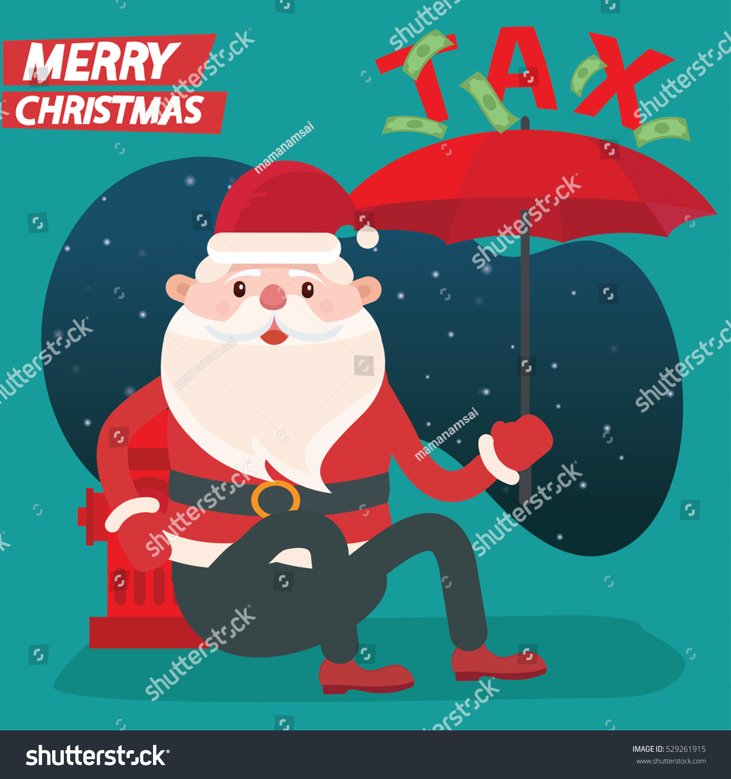 Santa Claus Concept Designclean Vector Stock Vector (Royalty Free ...
