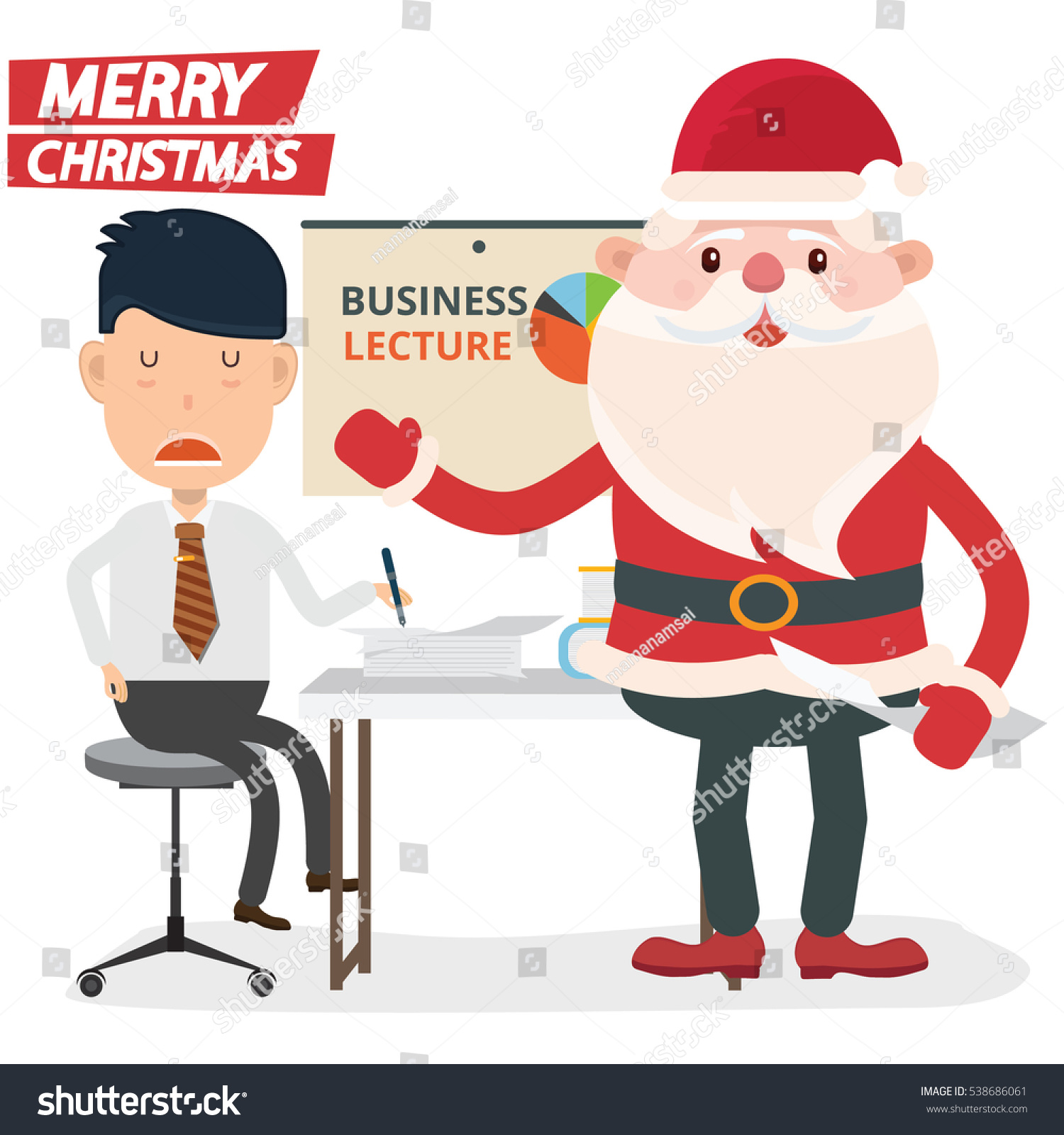 Santa Claus Concept Designclean Vector Stock Vector (Royalty Free ...