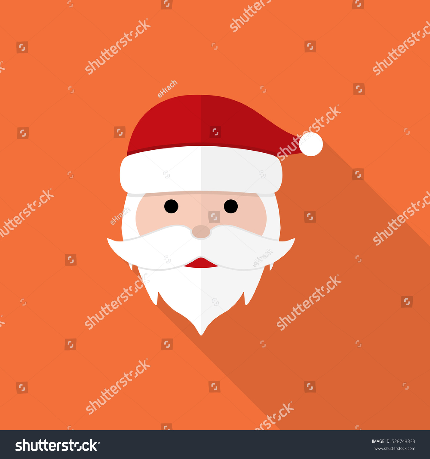 Santa Claus Flat Illustration Stock Vector (Royalty Free) 528748333 ...