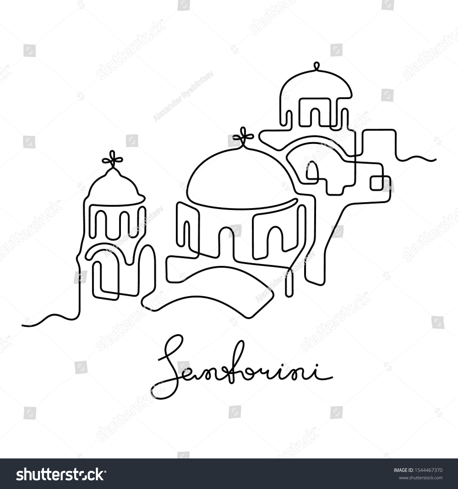 955 imágenes de Santorini drawing - Imágenes, fotos y vectores de stock ...