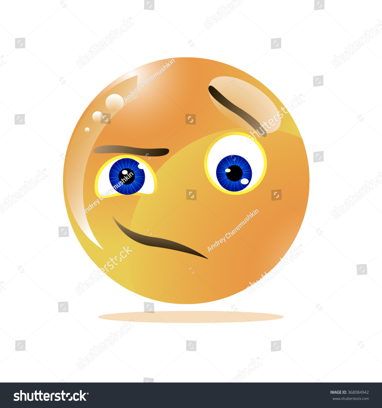 Sarcasm Emoticon Vector Illustration: vector de stock (libre de ...