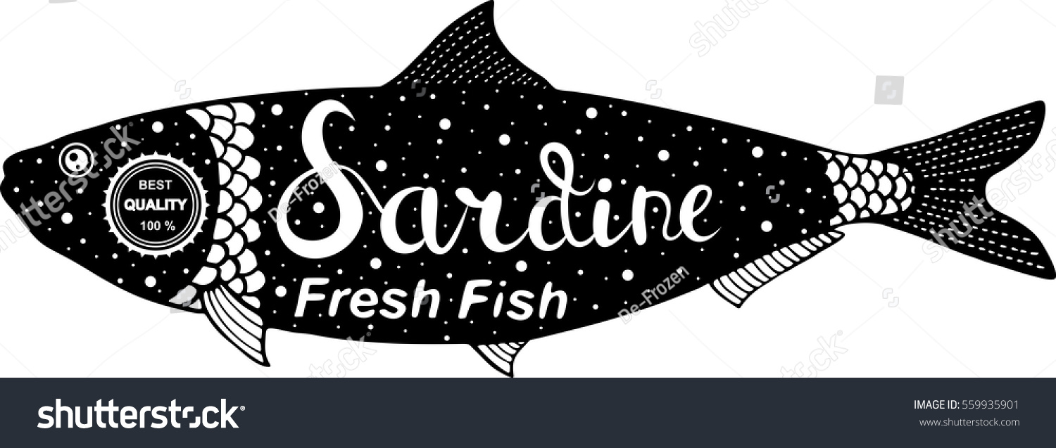 Sardine Logo: vector de stock (libre de regalías) 559935901