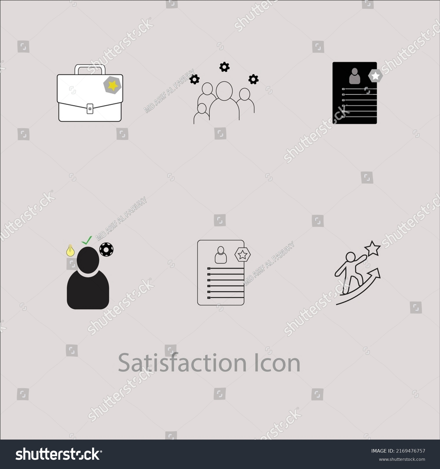 Satisfaction Flat Icon Vector File Stock Vector (Royalty Free ...