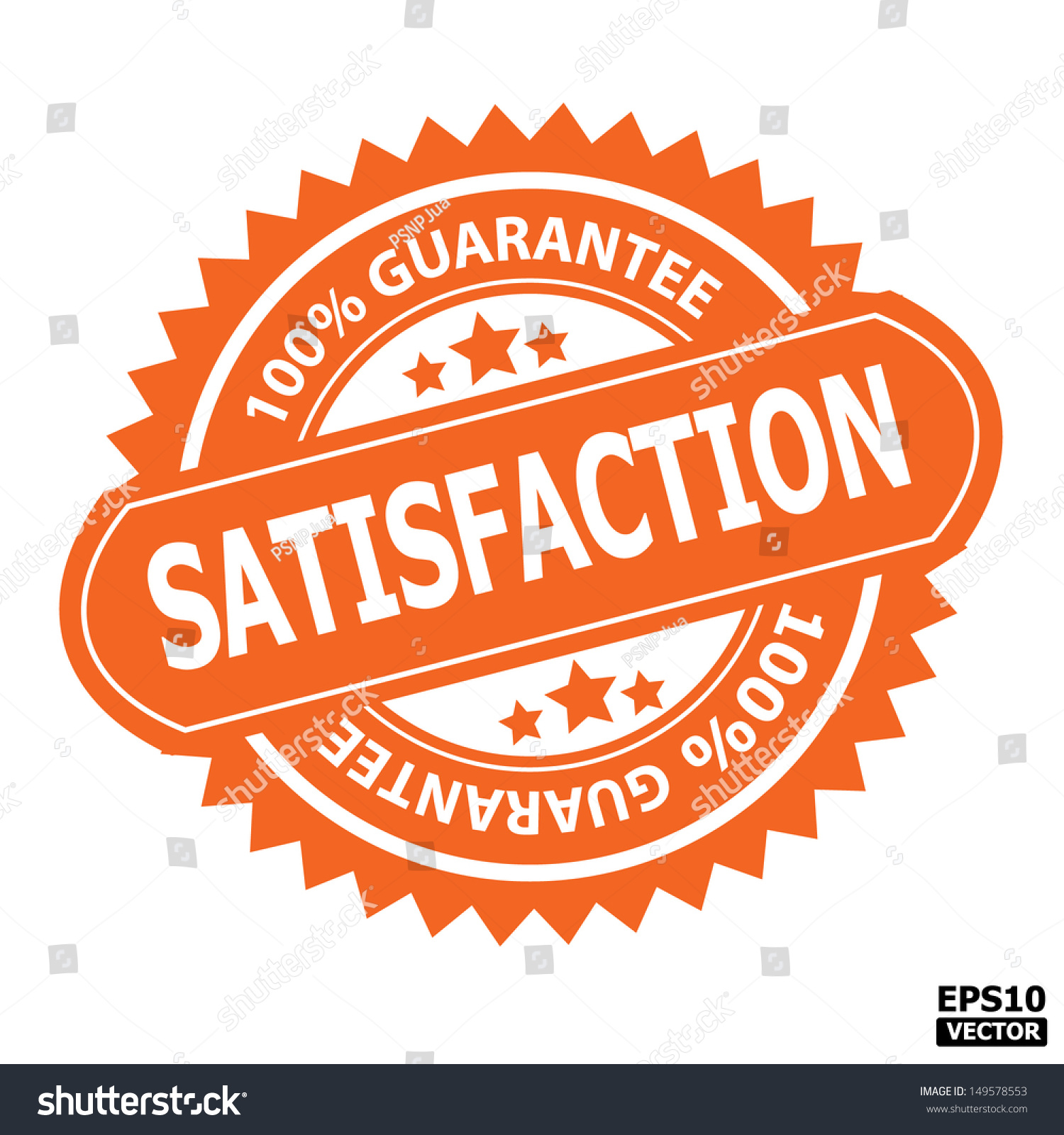 Satisfaction Rubber Stamp Signeps10 Vector Stock Vector (Royalty Free ...