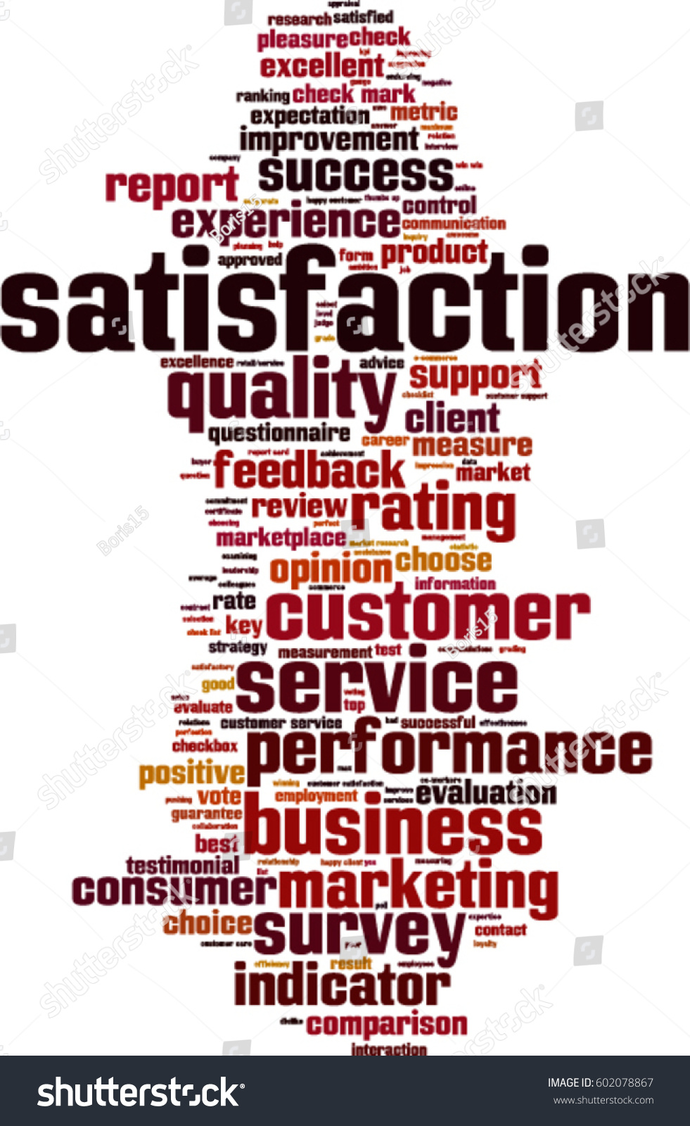 Satisfaction Word Cloud Concept Vector Illustration Stock Vector ...
