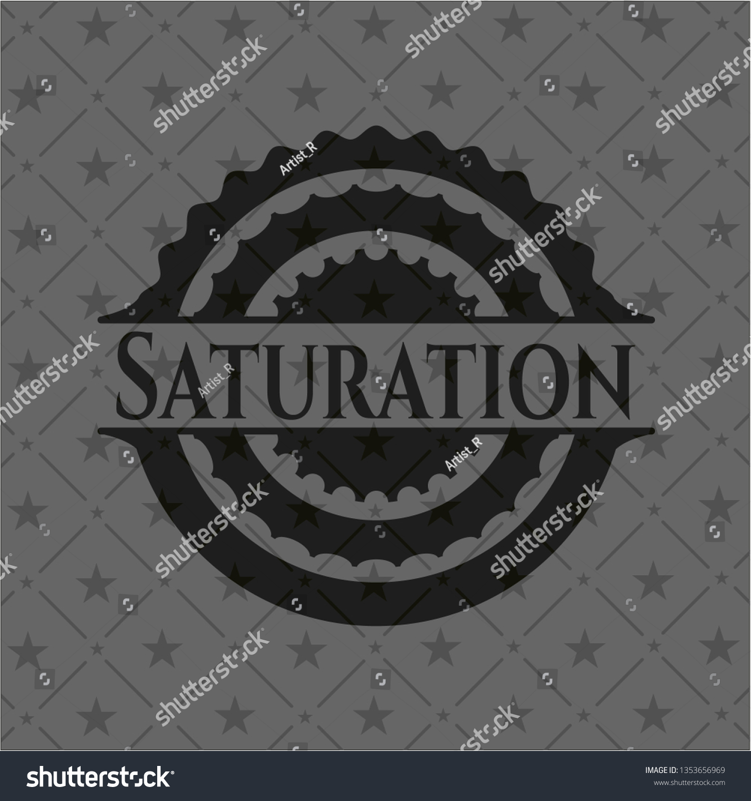 Saturation Black Badge Stock Vector (Royalty Free) 1353656969 ...