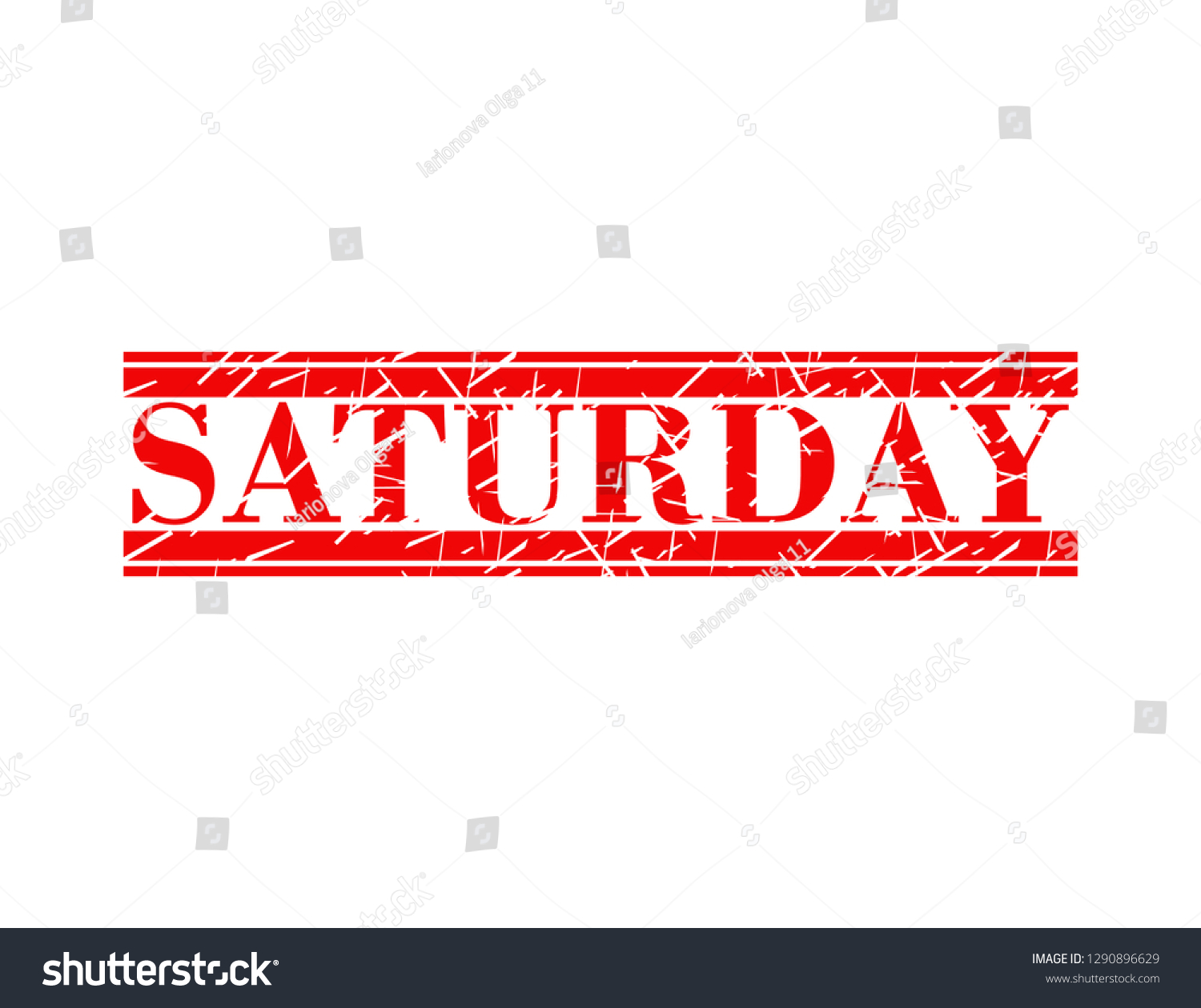 Saturday Red Stamp Stock Vector (Royalty Free) 1290896629 | Shutterstock