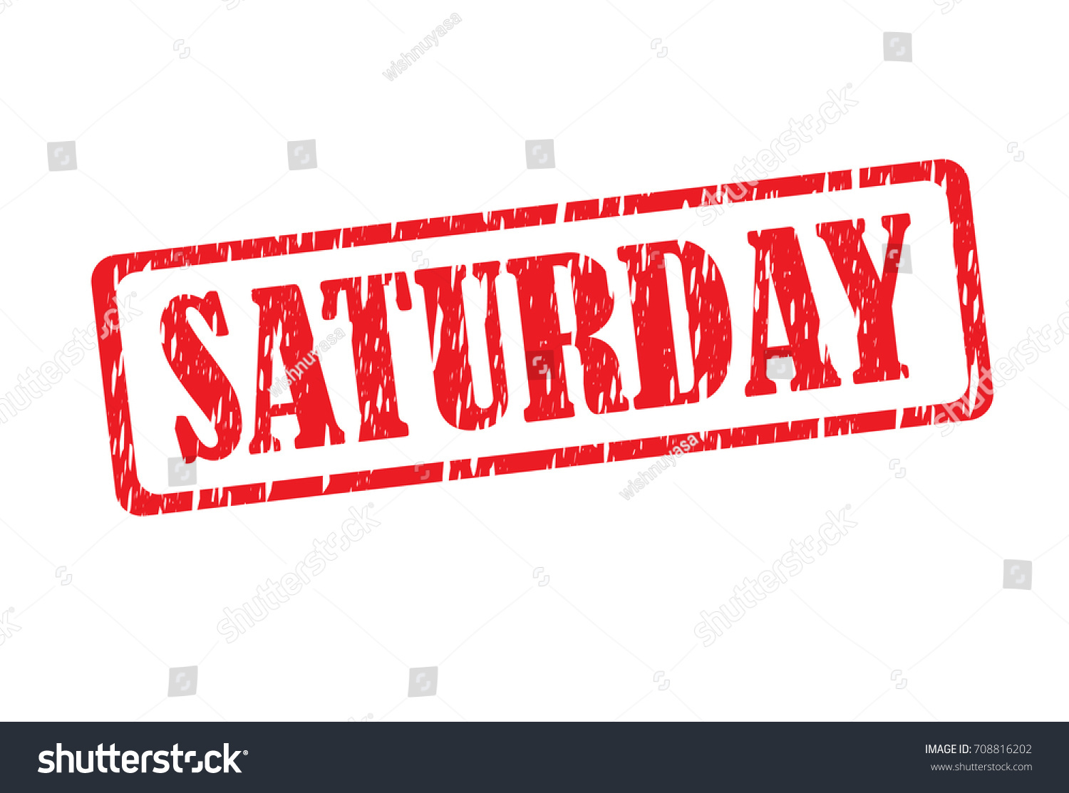 Saturday Vector Stamp Icon Stock Vector (Royalty Free) 708816202