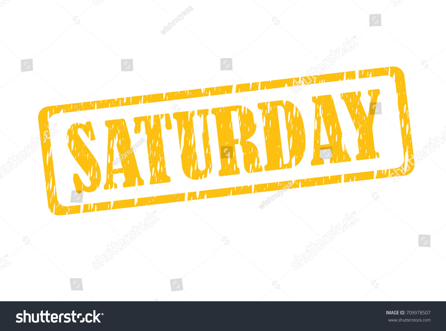 Saturday Vector Stamp Icon Stock Vector (Royalty Free) 709978507