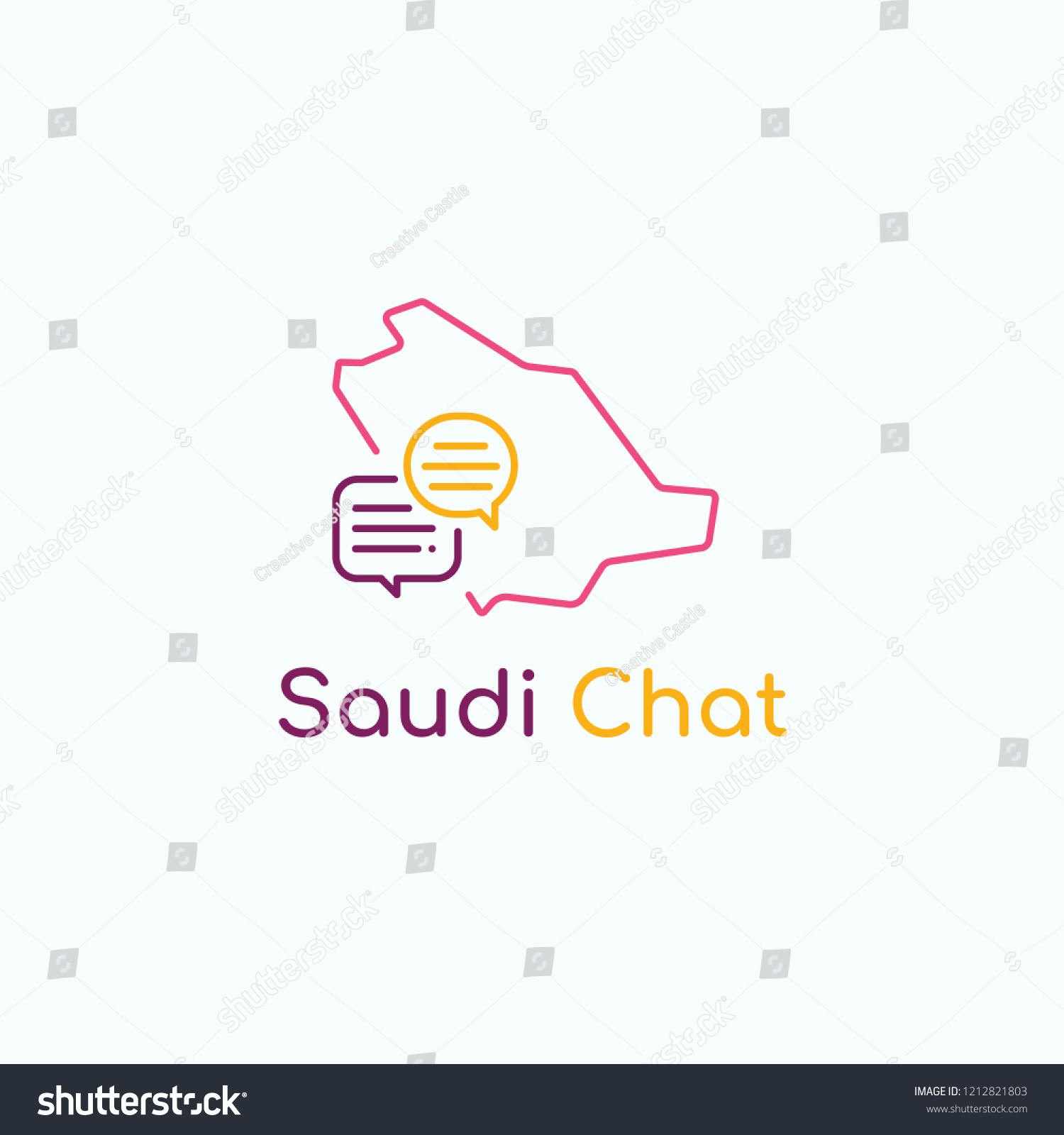 Saudi Arabia Logo Vector Stock Vector (Royalty Free) 1212821803