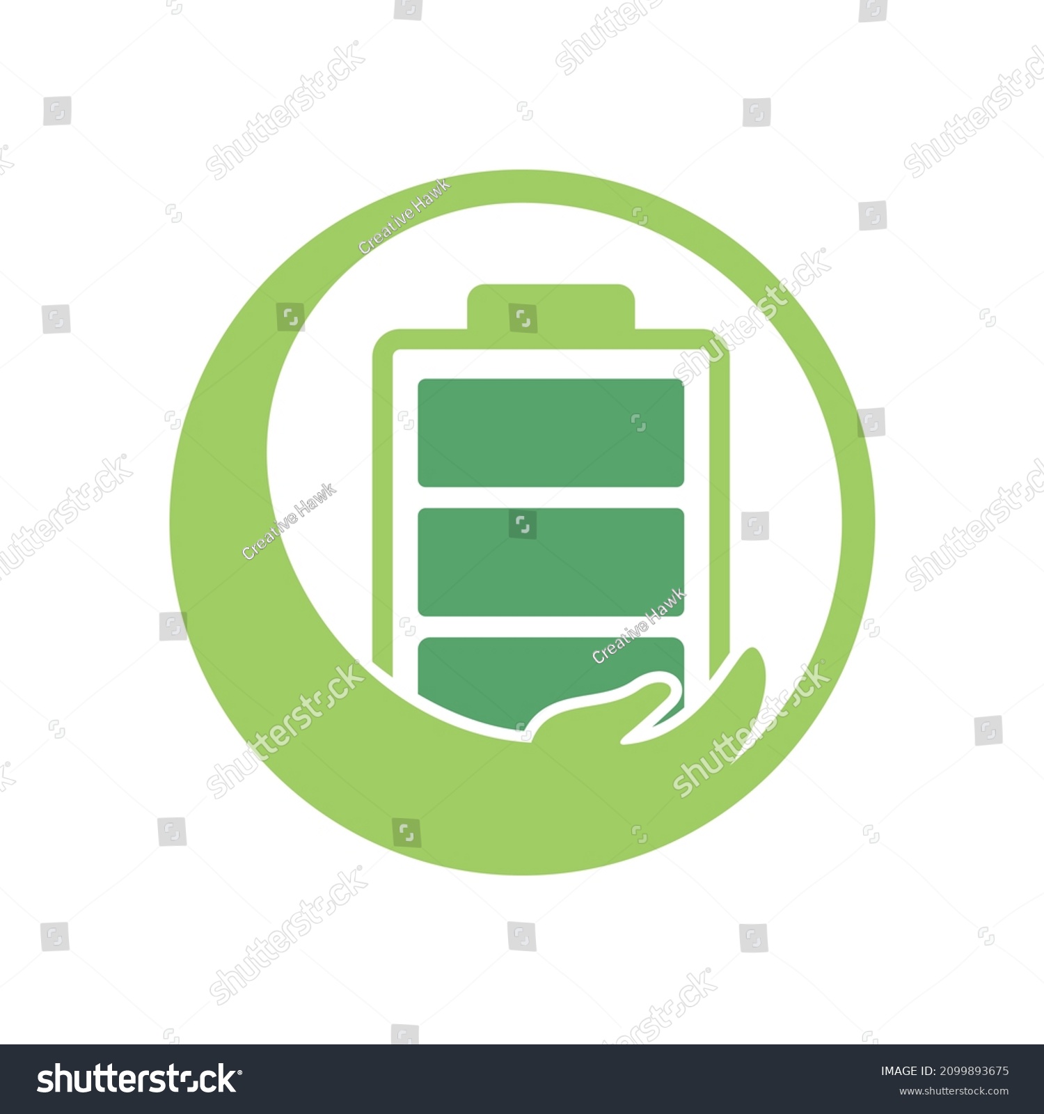 Save Battery Vector Logo Template Illustration Stock Vector (Royalty ...